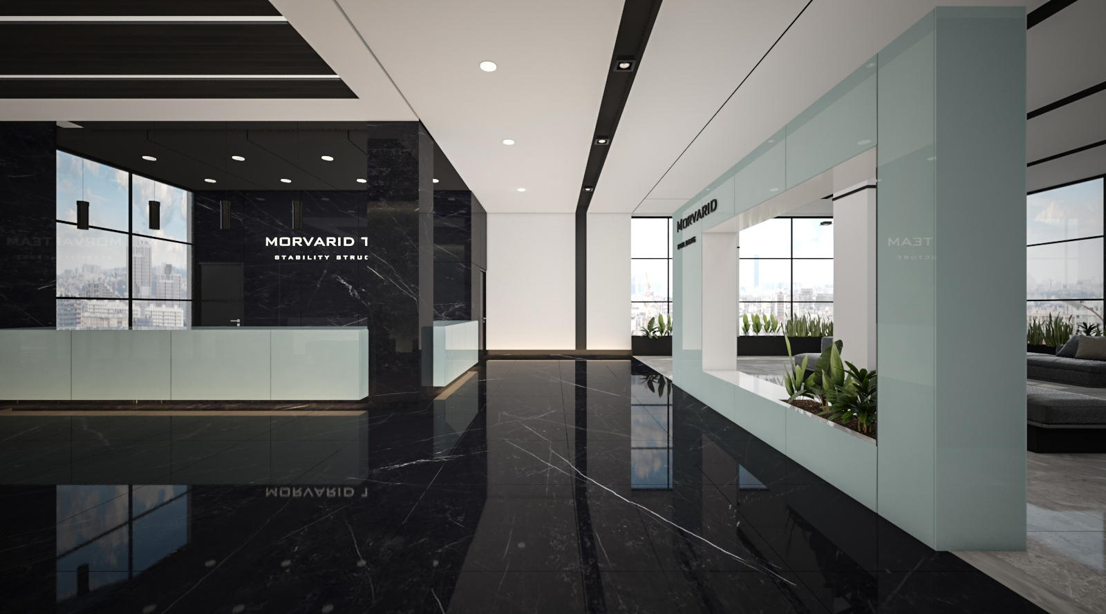 Morvarid Residential Tower Lobby (DelvarAfzar Tower) by Ordibehesht ...