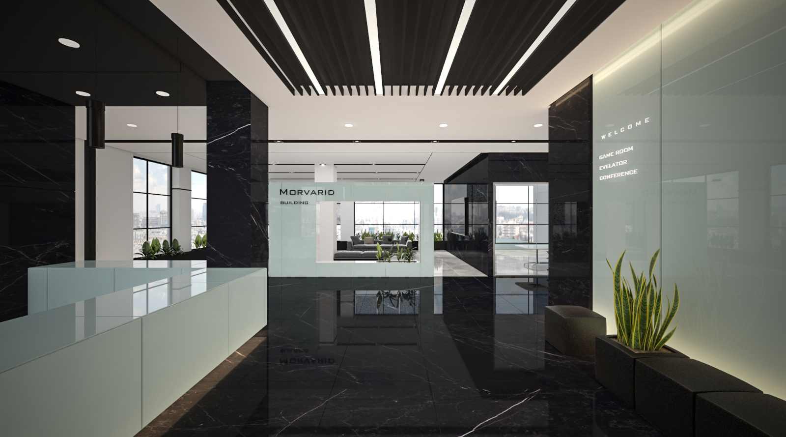 Morvarid Residential Tower Lobby (DelvarAfzar Tower) by Ordibehesht ...