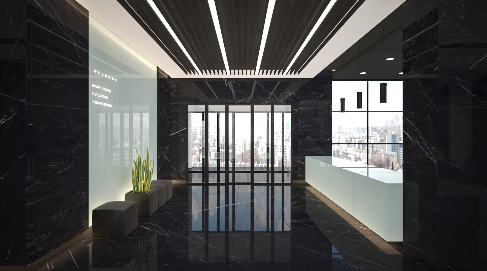 Morvarid Residential Tower Lobby (DelvarAfzar Tower) by Ordibehesht ...