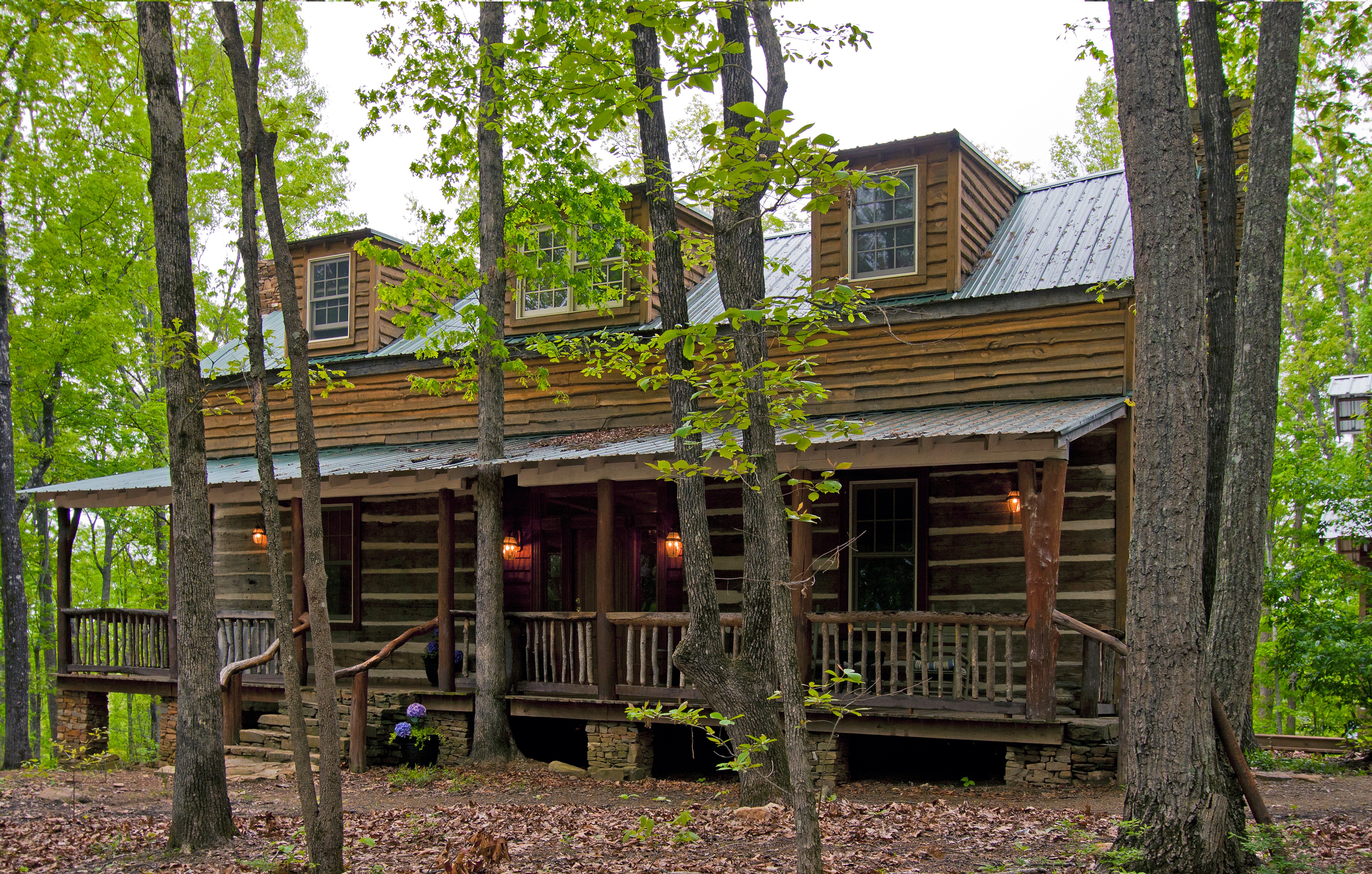 Talking Rock Log Cabin by Alan Clark Architects, LLC - Architizer