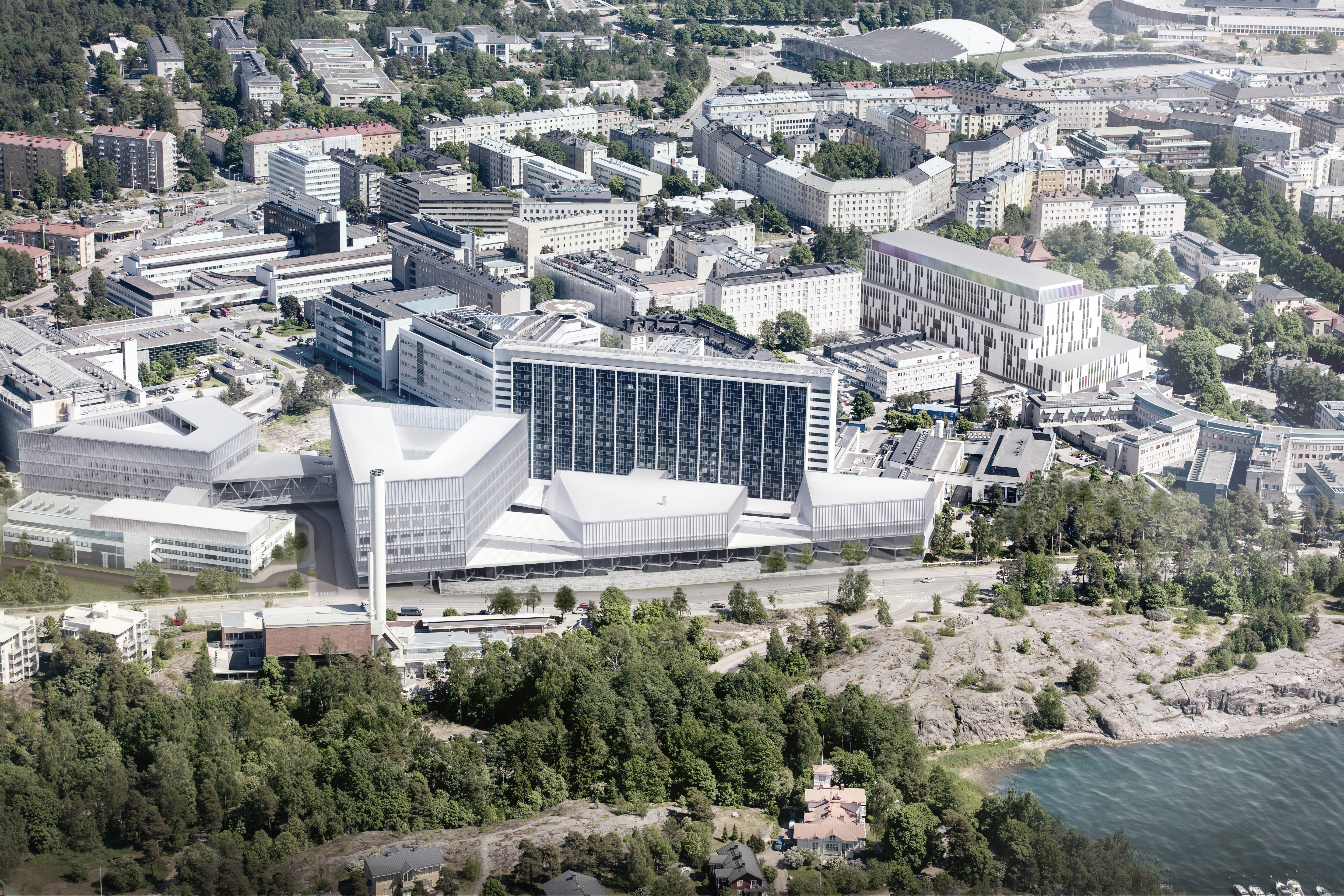 HUS Bridge hospital by AW2 - Architecture Workshop Finland - Architizer