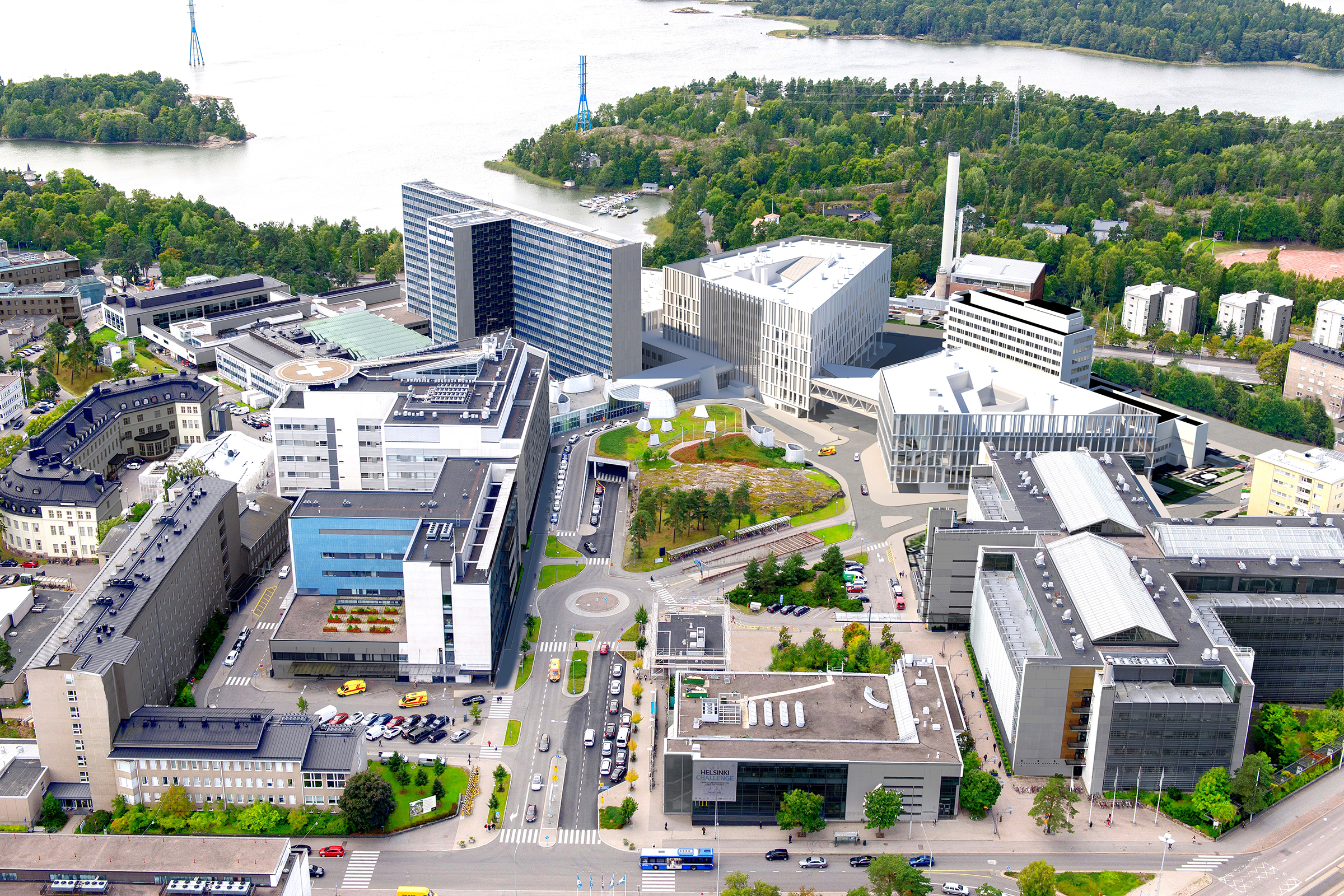 HUS Bridge hospital by AW2 - Architecture Workshop Finland - Architizer