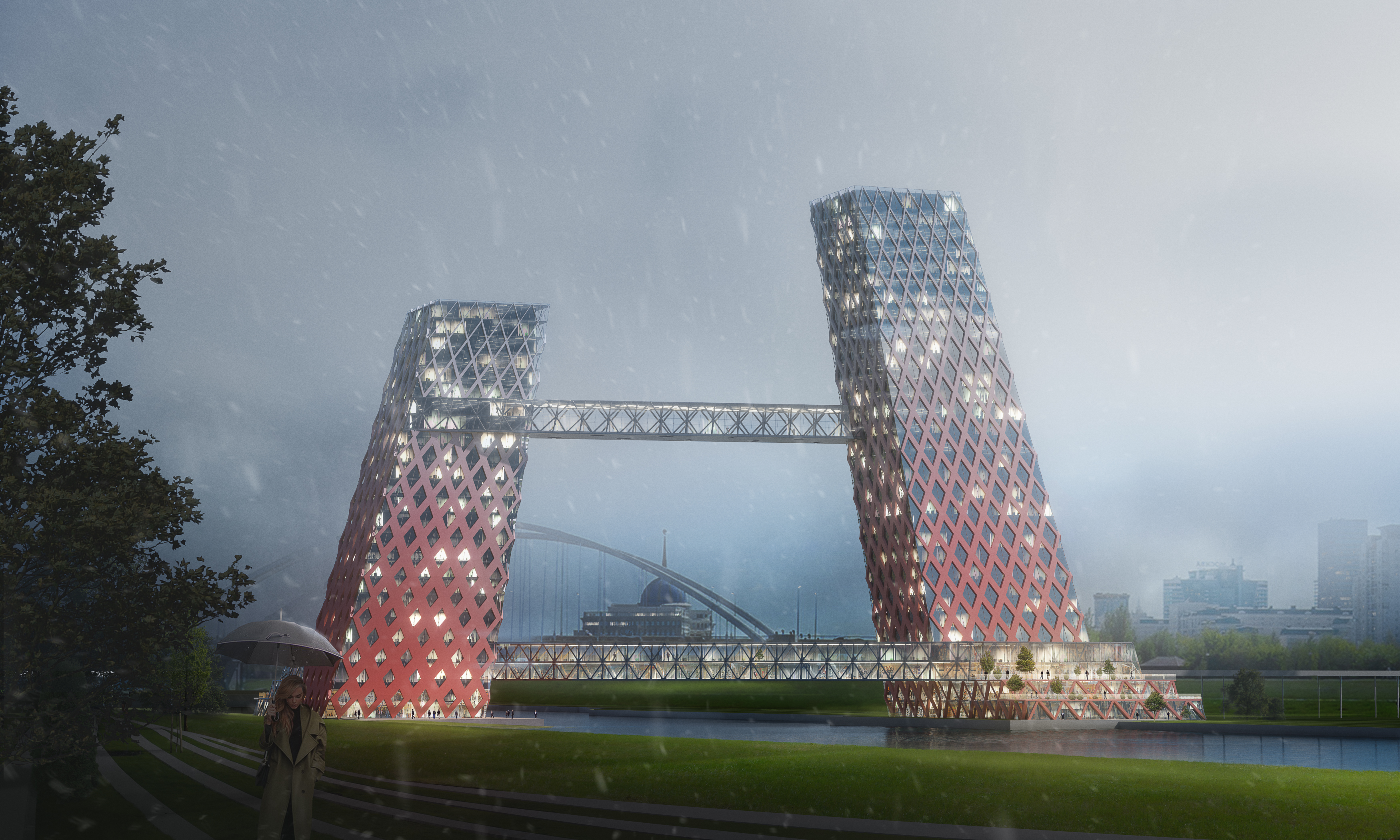 Multifunctional Center Triathlon Towers by APEX project bureau - Architizer