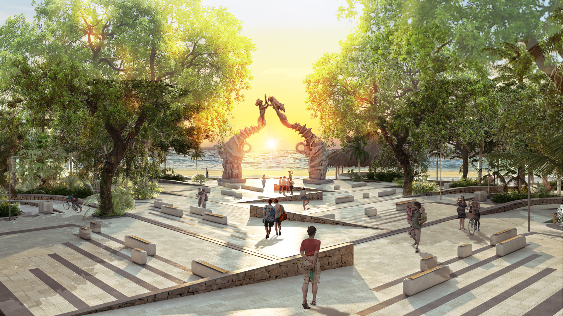 Viewpoint plaza park by Studio 360 - Architizer