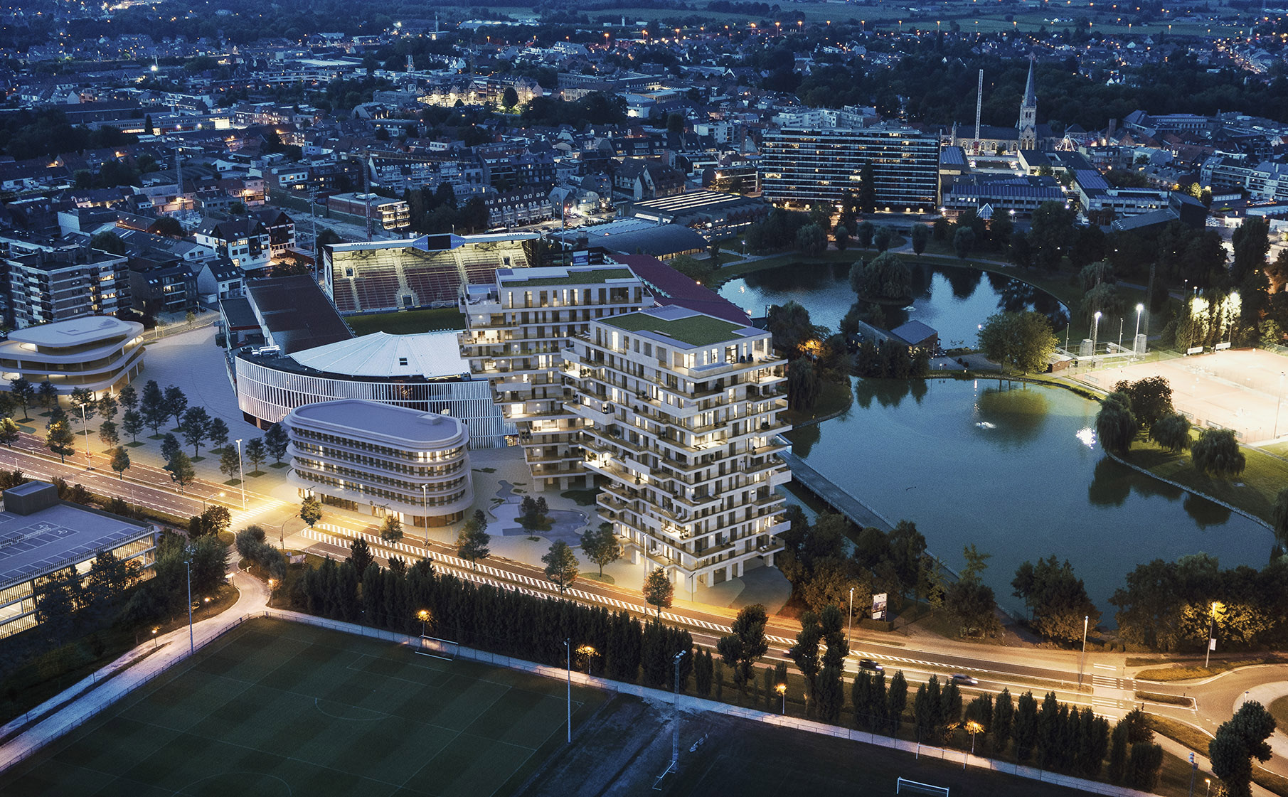 Waterfront Waregem by B2Ai architects - Architizer