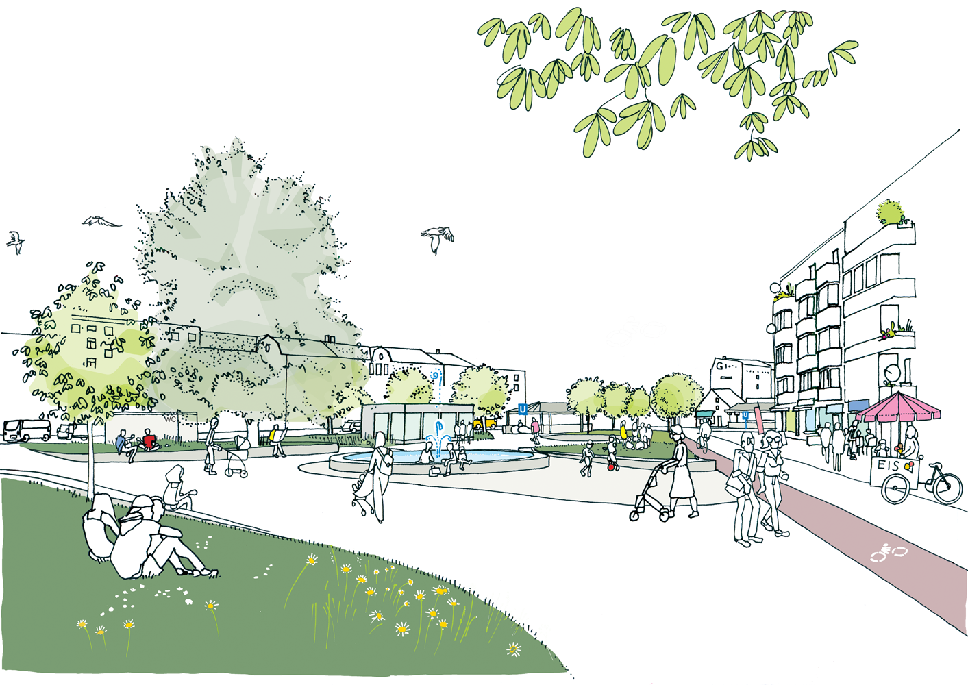 Visualisation: Fritz-Neumann-Platz, Berlin by visuranto - Architizer