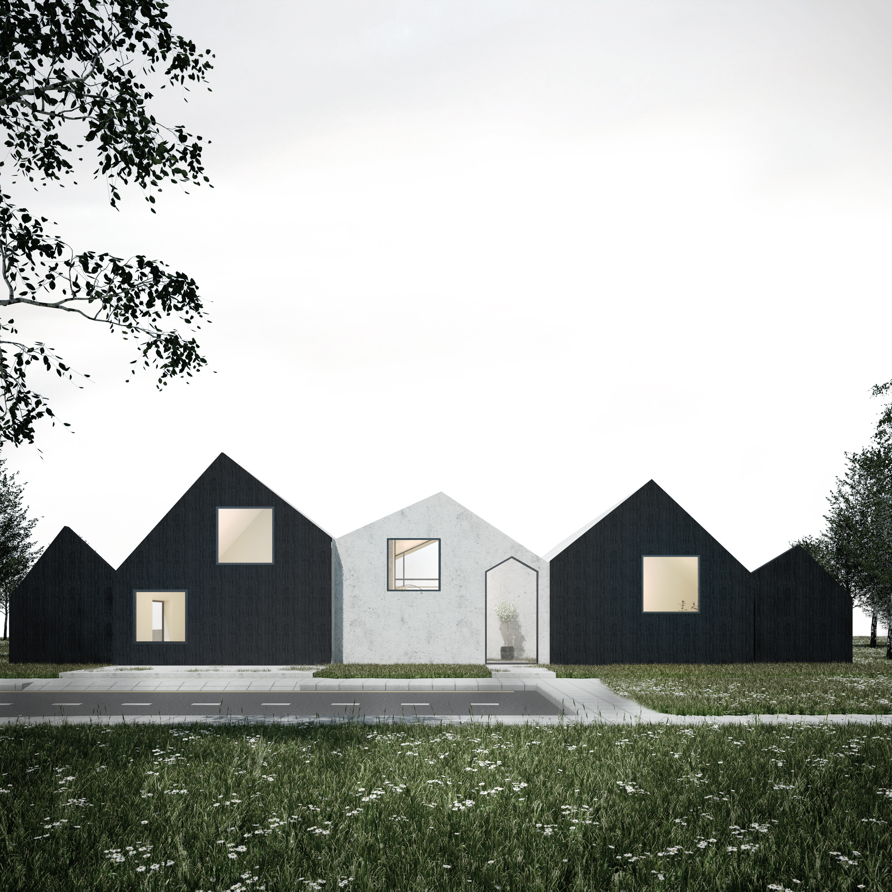 Asymmetric House by kailistudio - Architizer