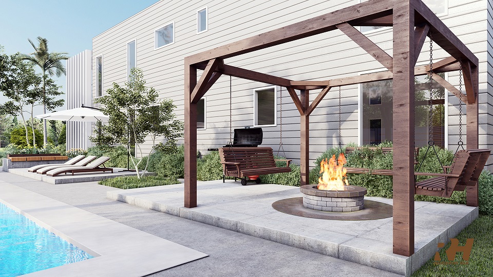 Pool House Exterior Design by Rendering Hub - Architizer