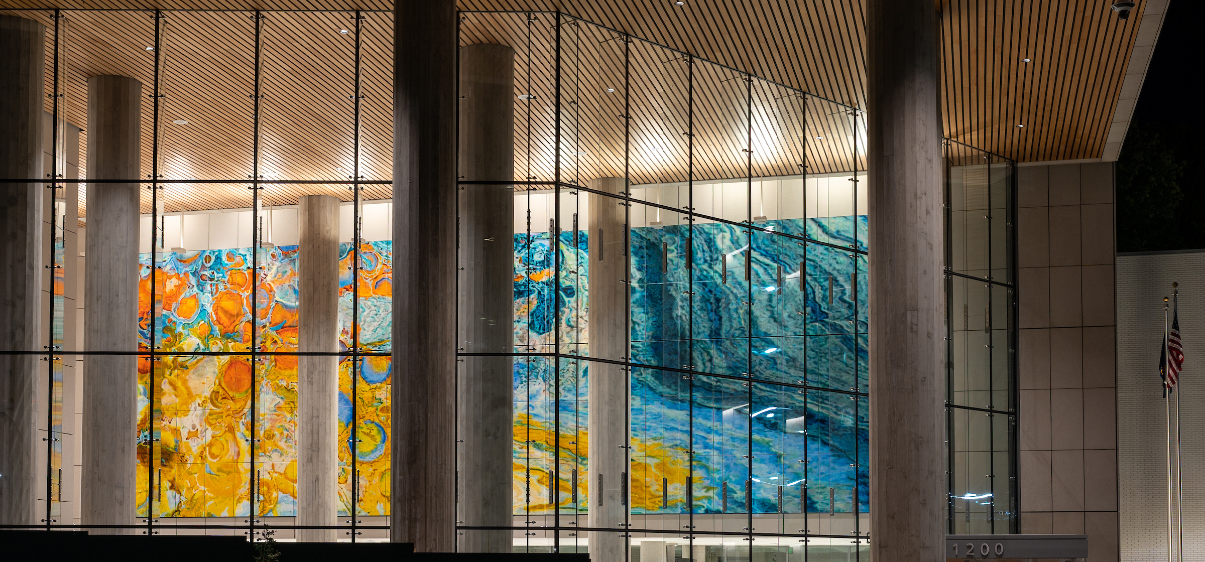 Multnomah County Central Courthouse Lobby Artwork by Bullseye Studio ...