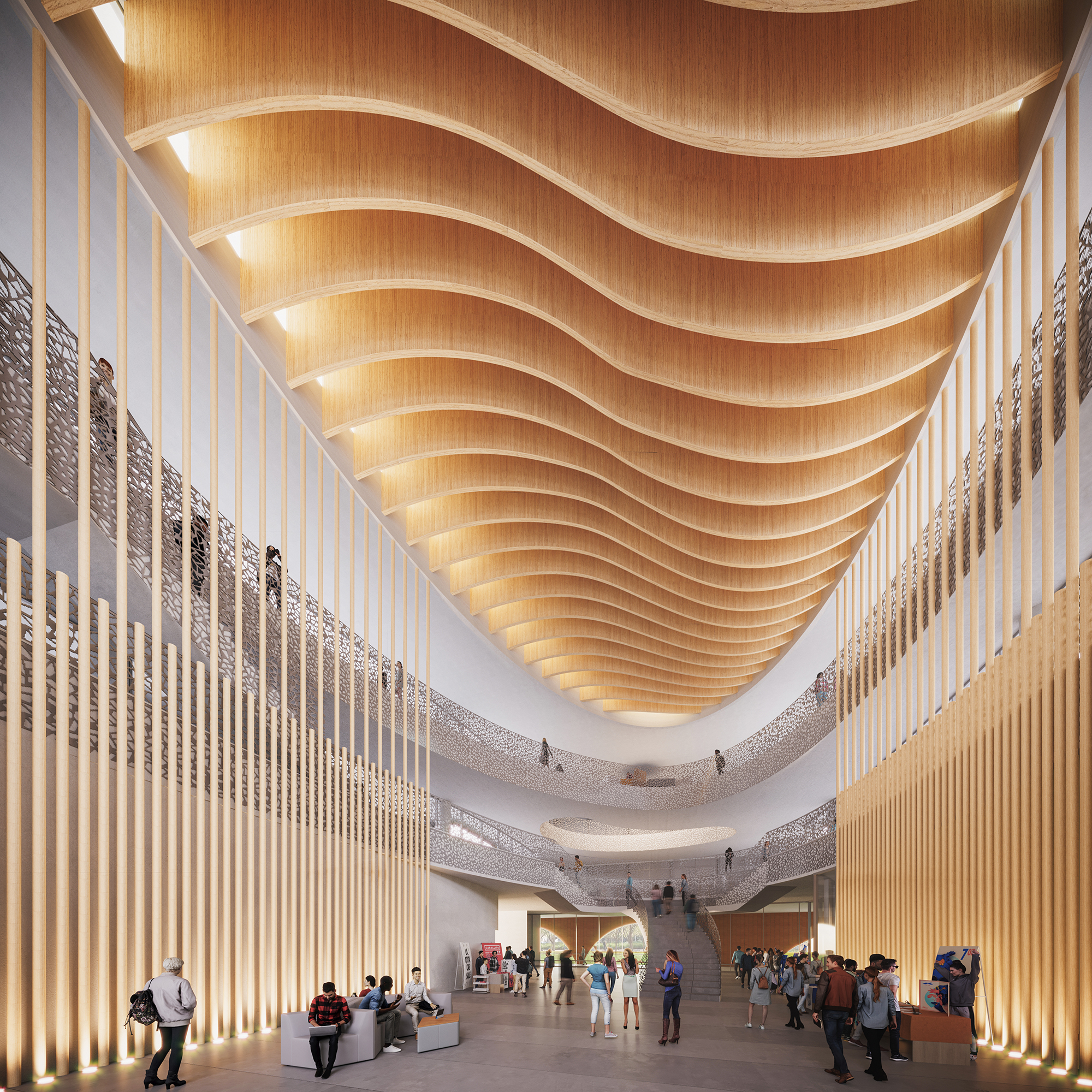 Rice Student Center (Competition) by Miró Rivera Architects - Architizer