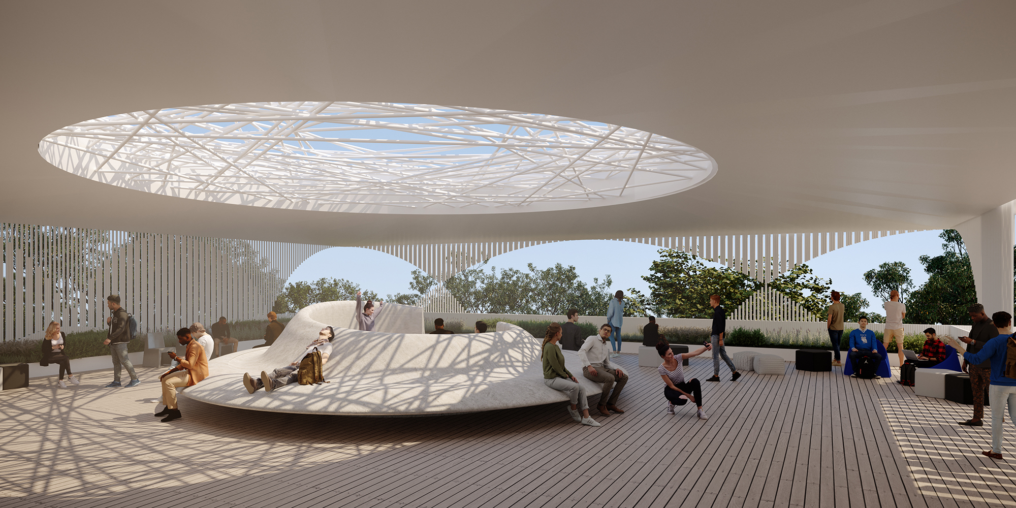 Rice Student Center (Competition) by Miró Rivera Architects - Architizer