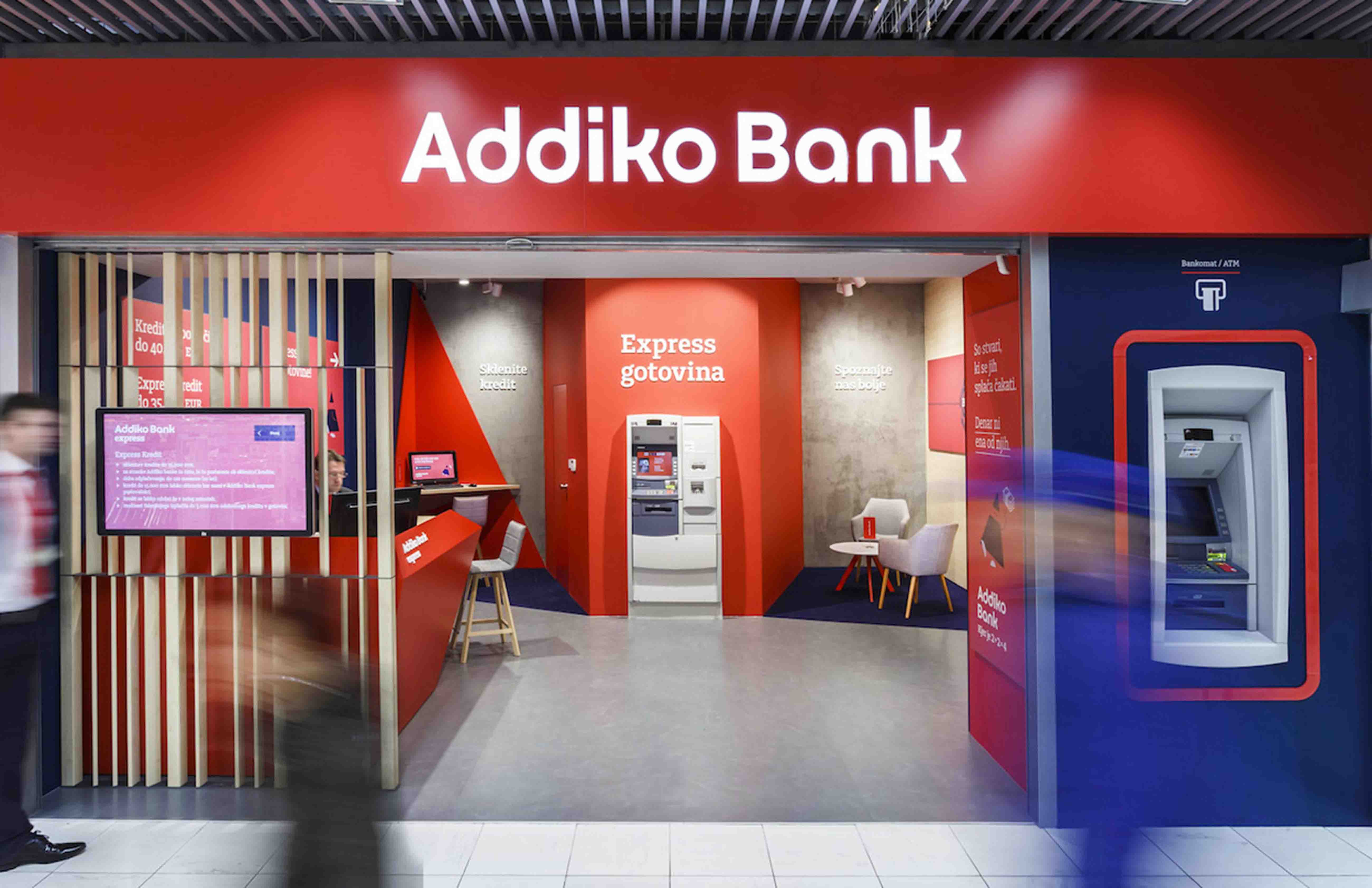 Addiko Bank Express – Probably the fastest bank branch in the Ljubljana ...
