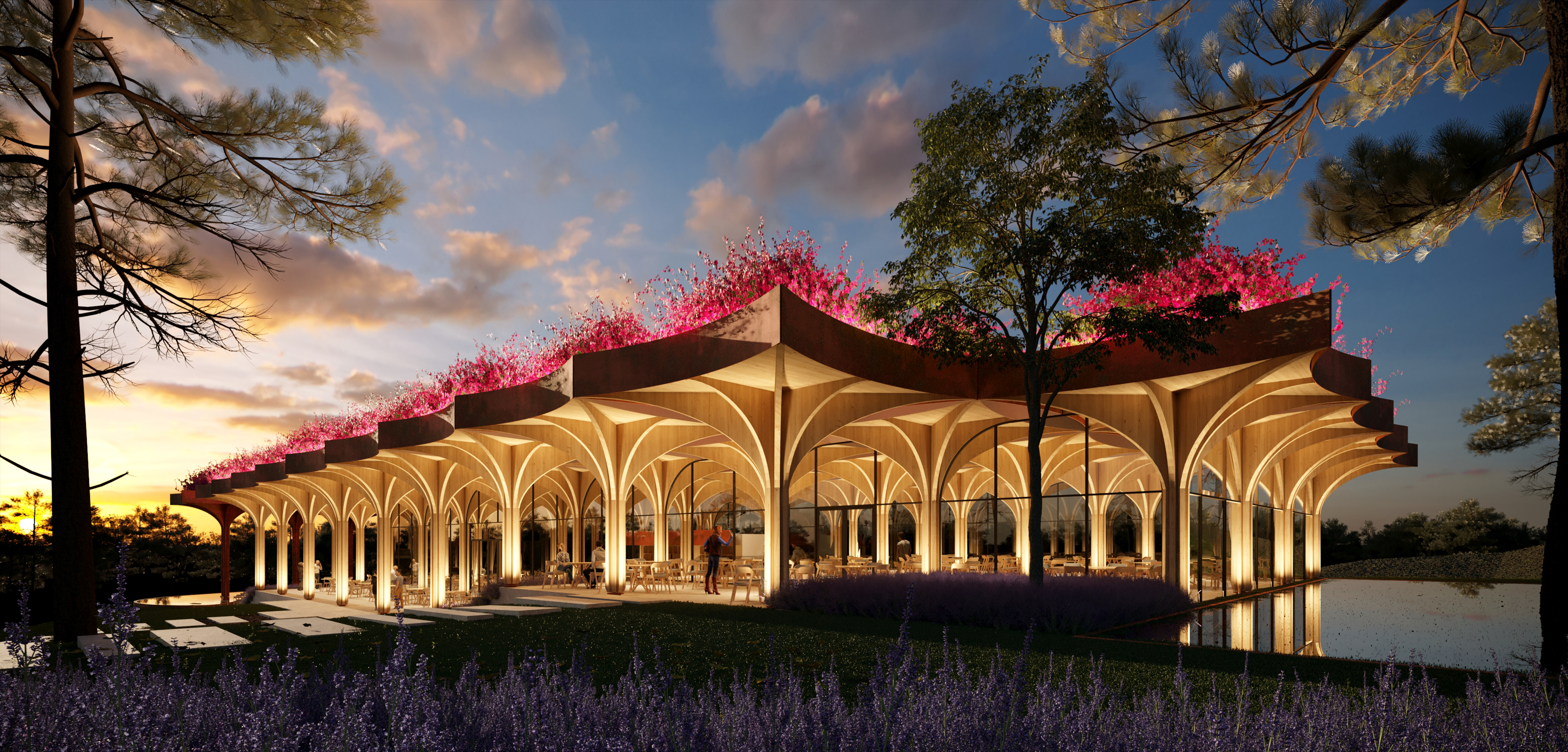 Paper Flower Truss by VHA ARCHITECTS - Architizer