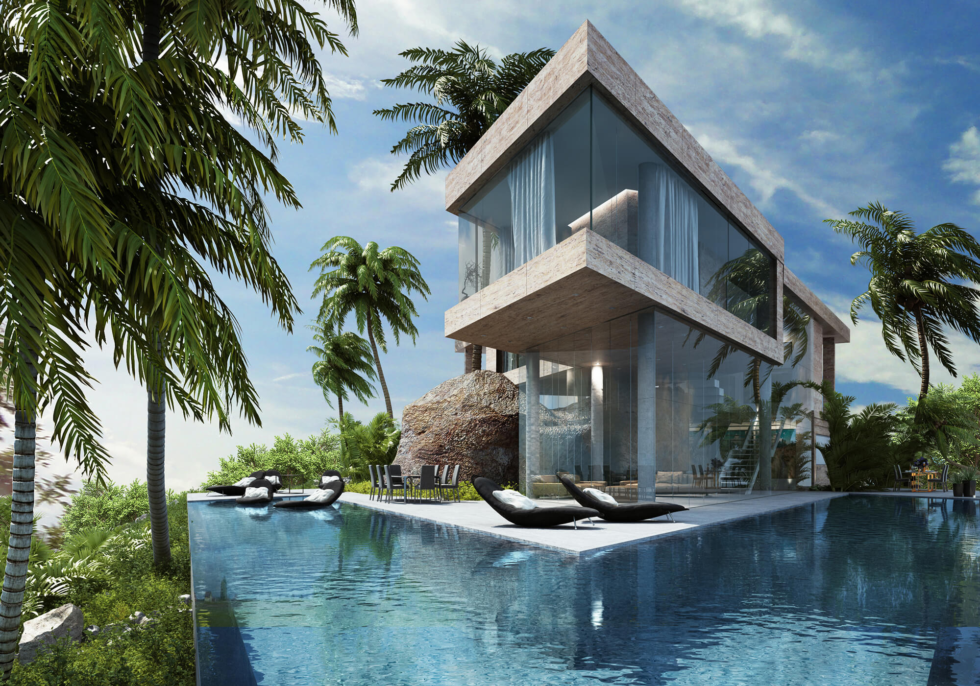 Stone Villa by Quark Studio Architects - Architizer