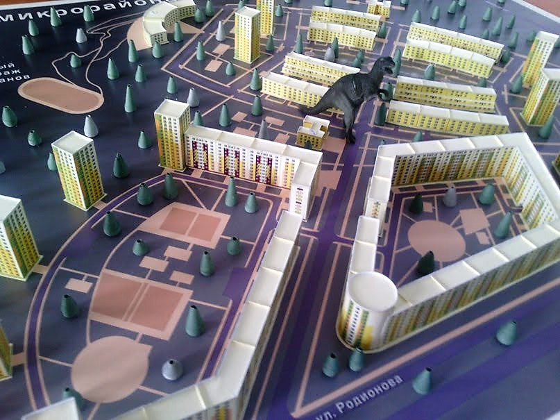 Layout of a microdistrict for 10,000 residents by BaryshevaArch ...