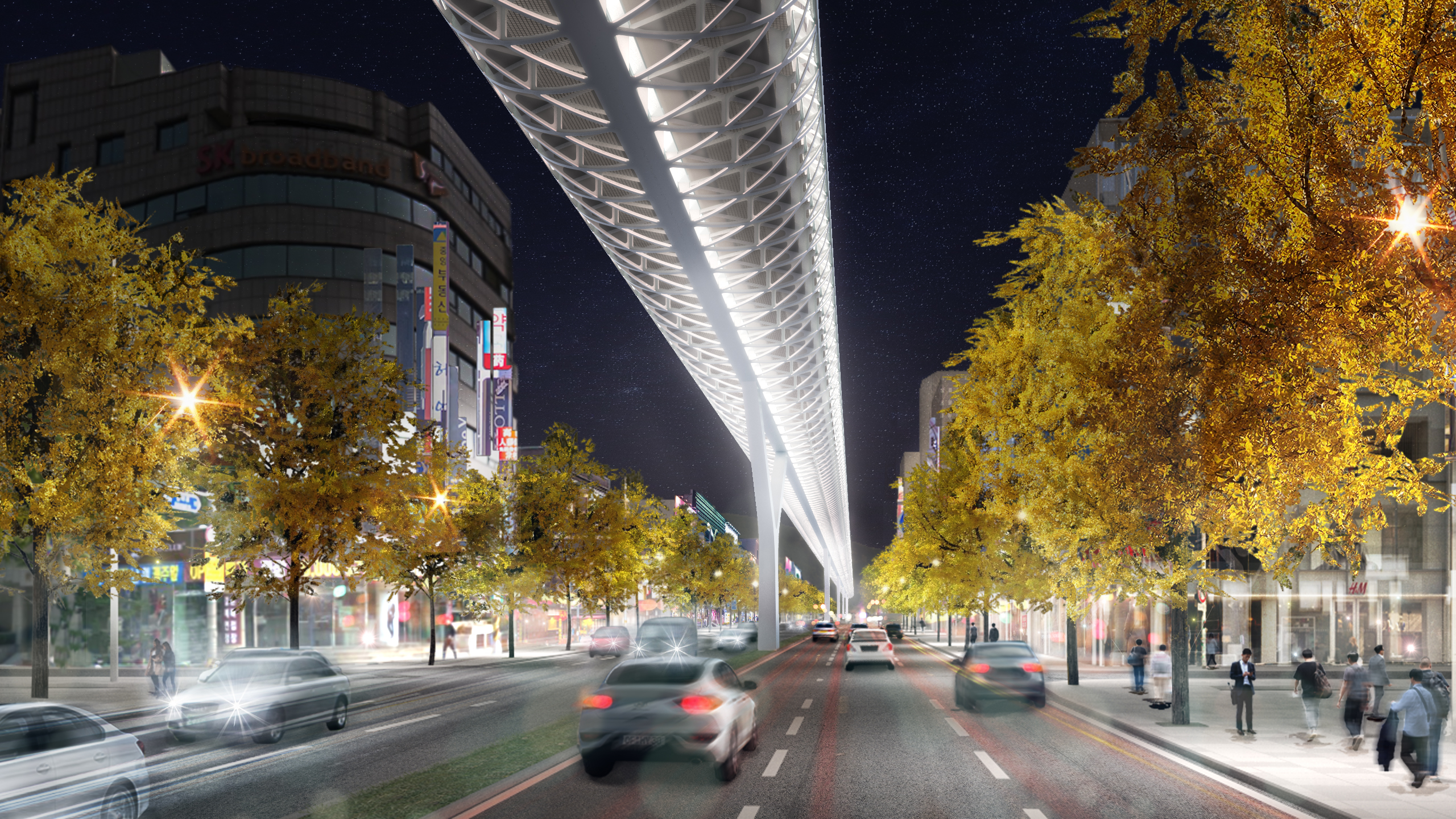 Elevated Lightrail System, South Korea by ZJA I Architects & Engineers ...