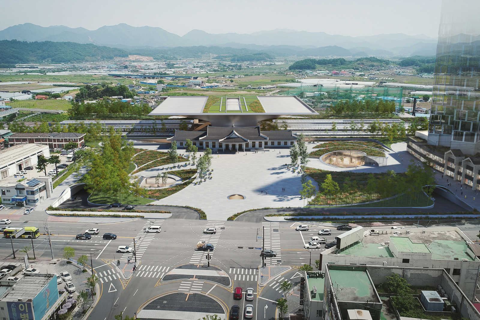 Jeonju station, Jeonju, South Korea by ZJA I Architects & Engineers ...