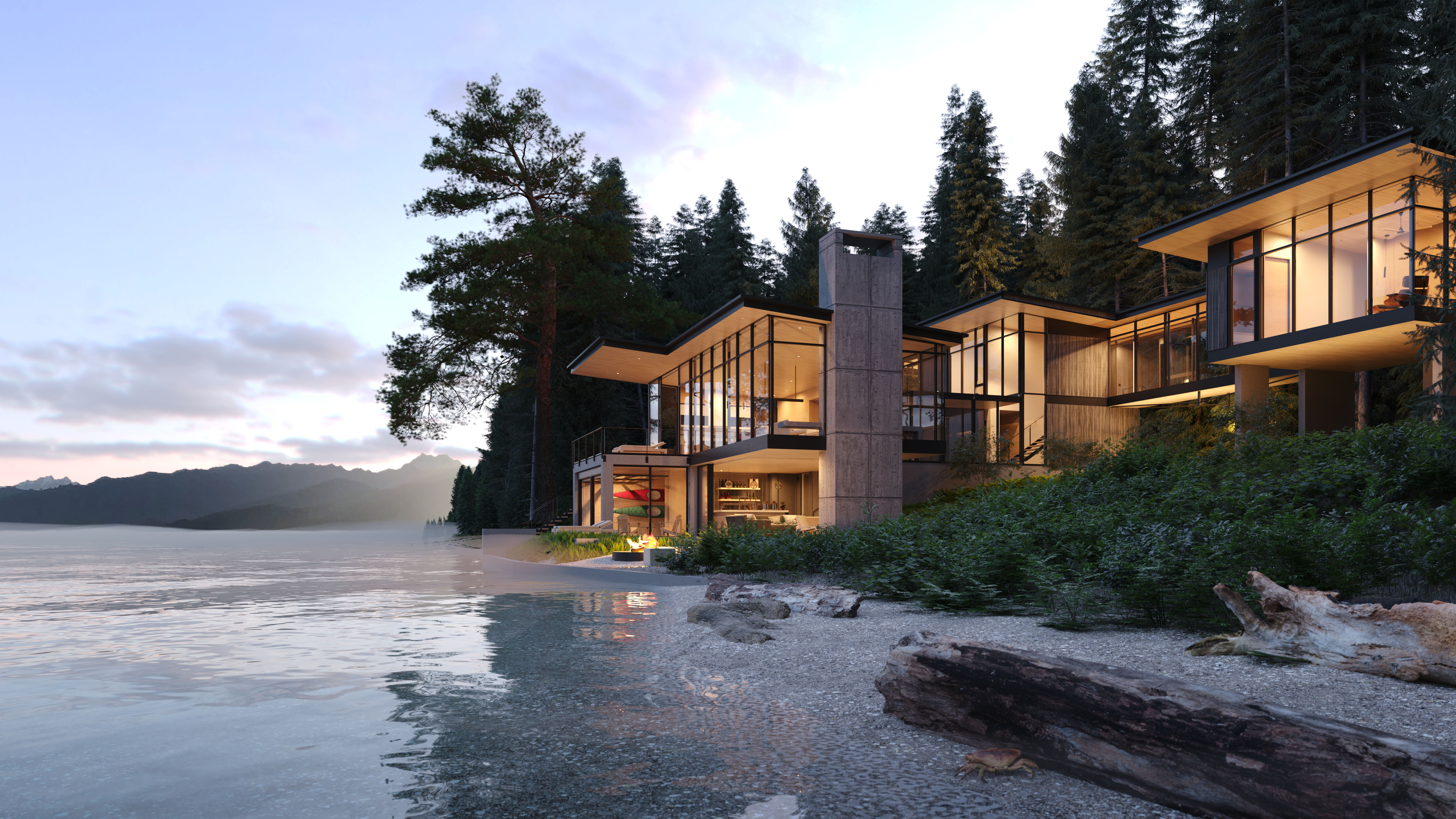 Hyak Cabins Renderings by Notion Workshop - Architizer