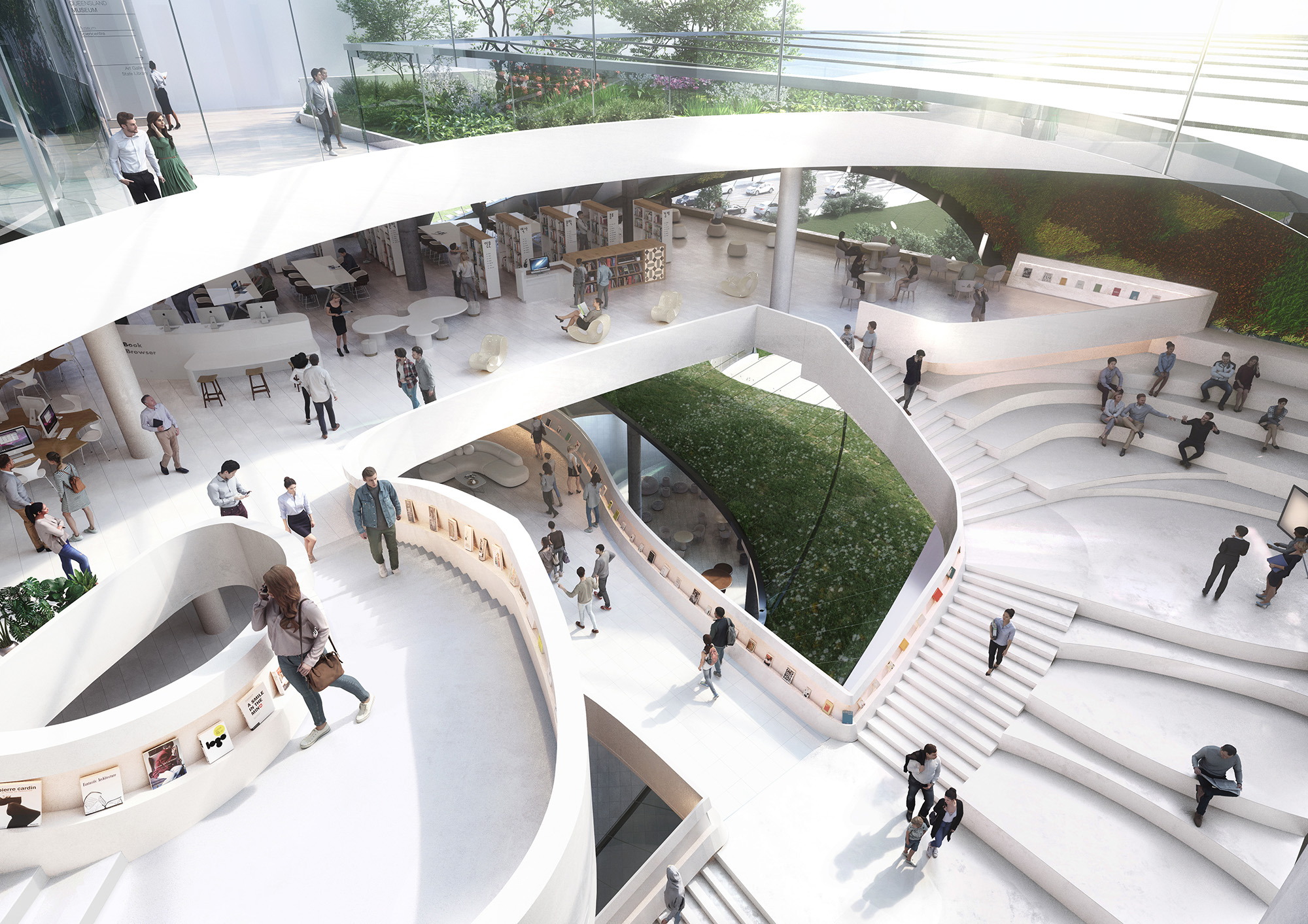 Songdo International Library Design Submission by 10 Design - Architizer