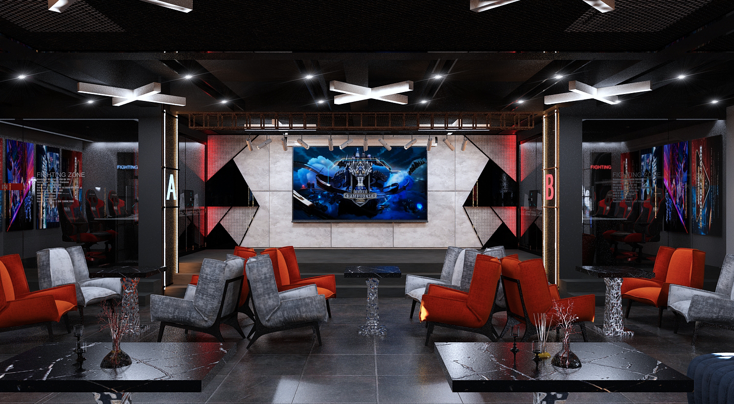 SPARTACUS GAMING CENTER by RULA Esports Vietnam - Architizer