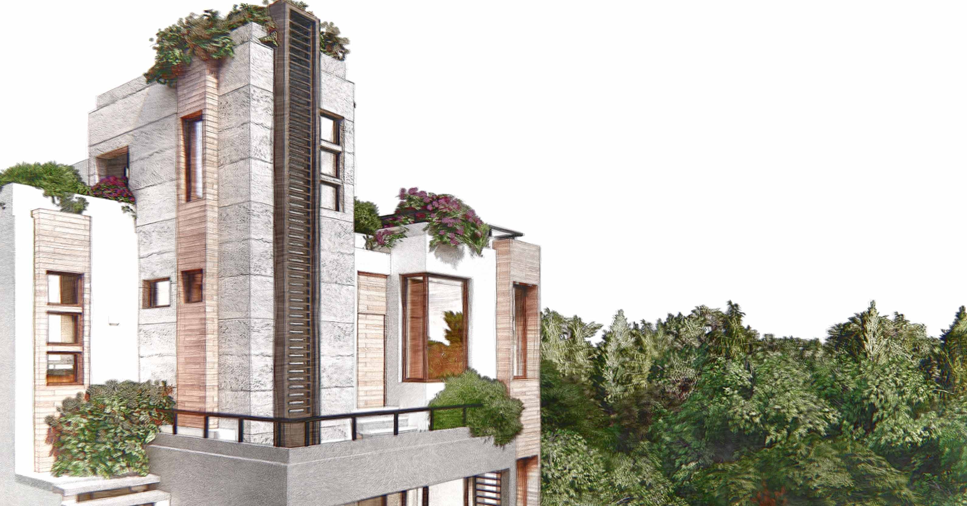 Tetris house by Chaukor Studio - Architizer