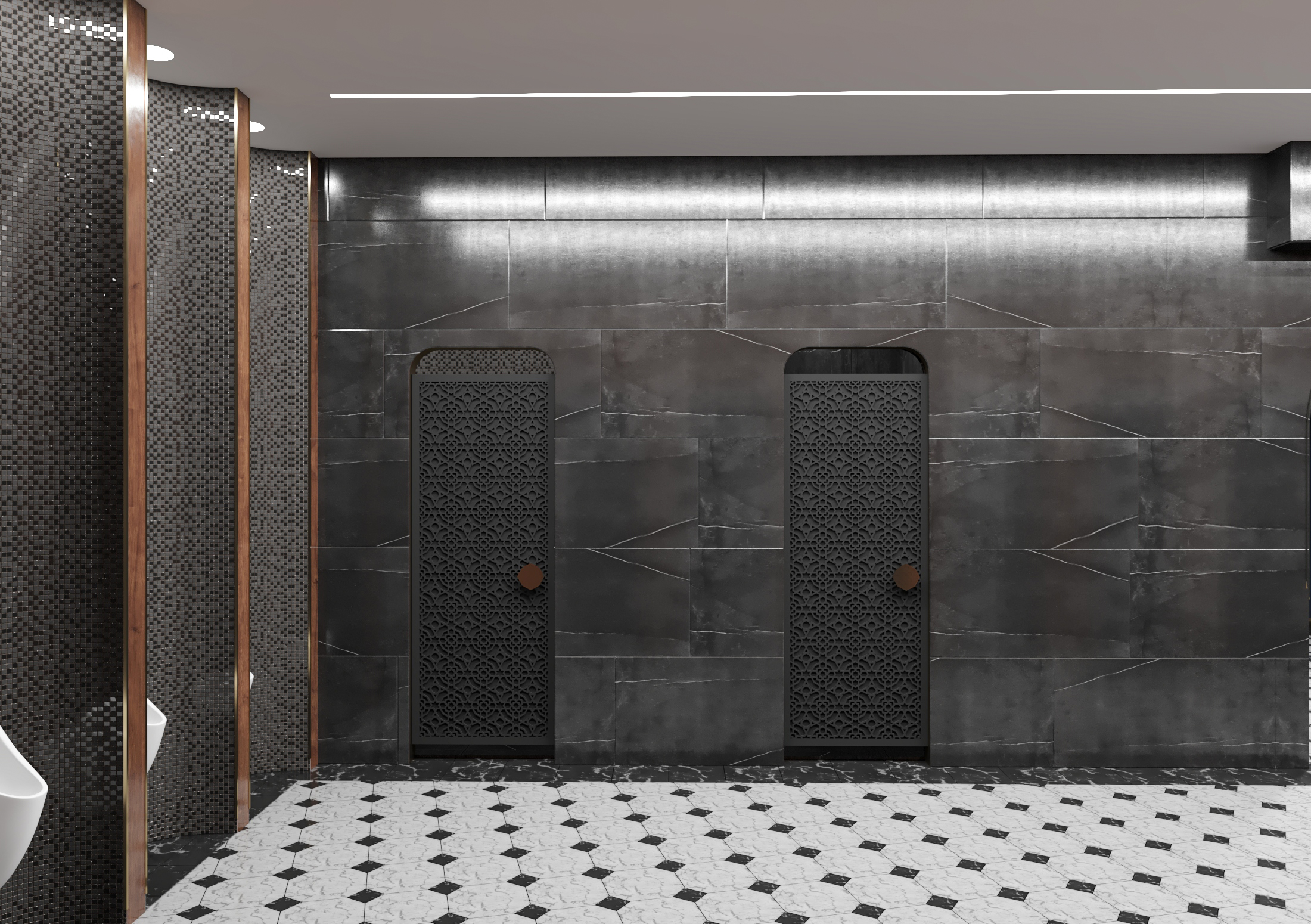 Restroom in Art Deco style by Futuris Architects - Architizer