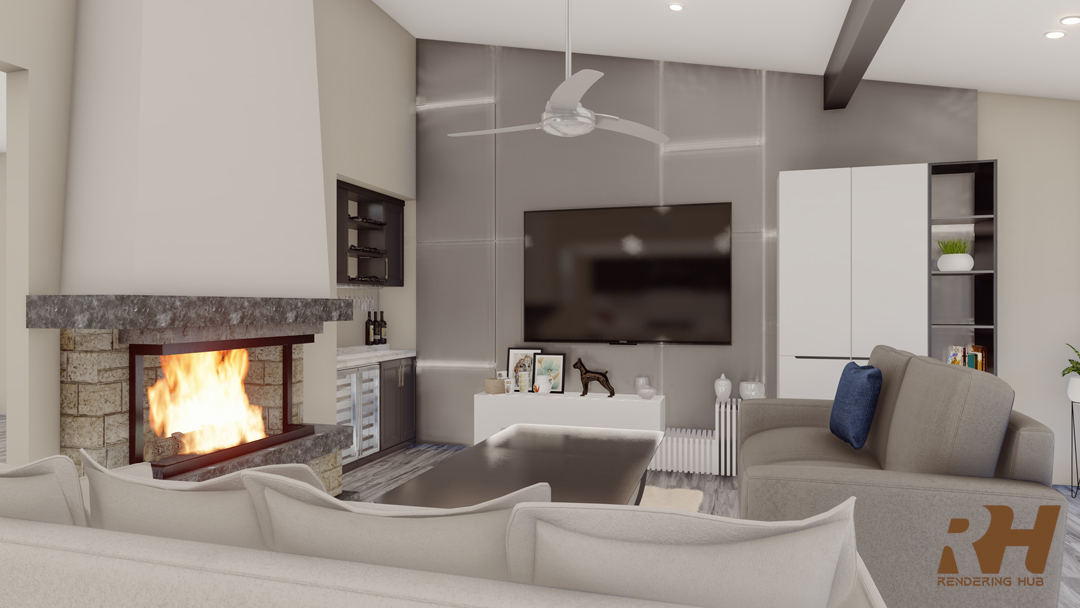 House Interior Rendering by Rendering Hub - Architizer
