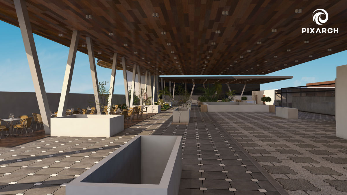 Axis Mall & Apartments Visualized by Pixarch by Pixarch 3D ...