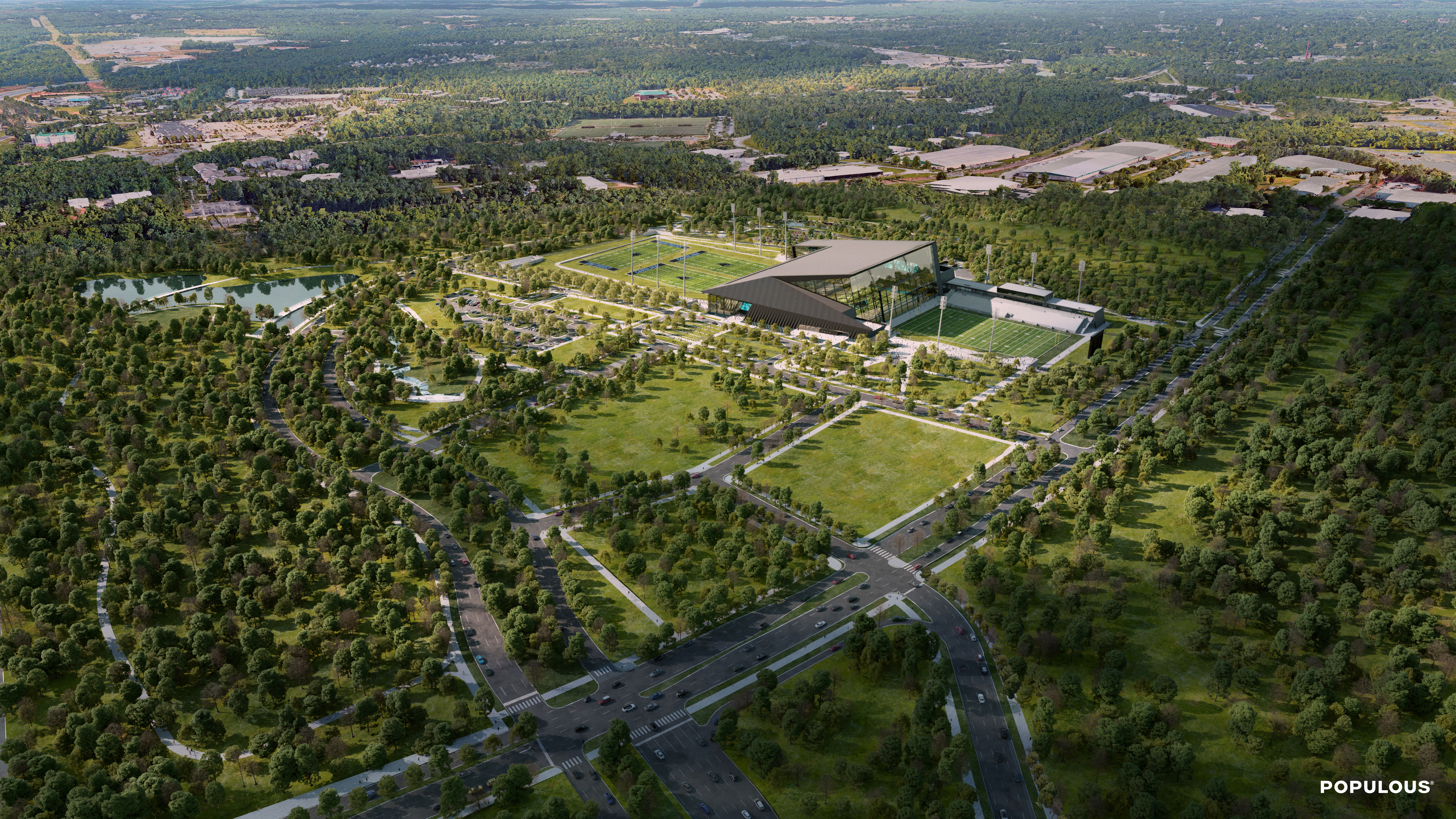 Carolina Panthers Rock Hill Development by Populous - Architizer