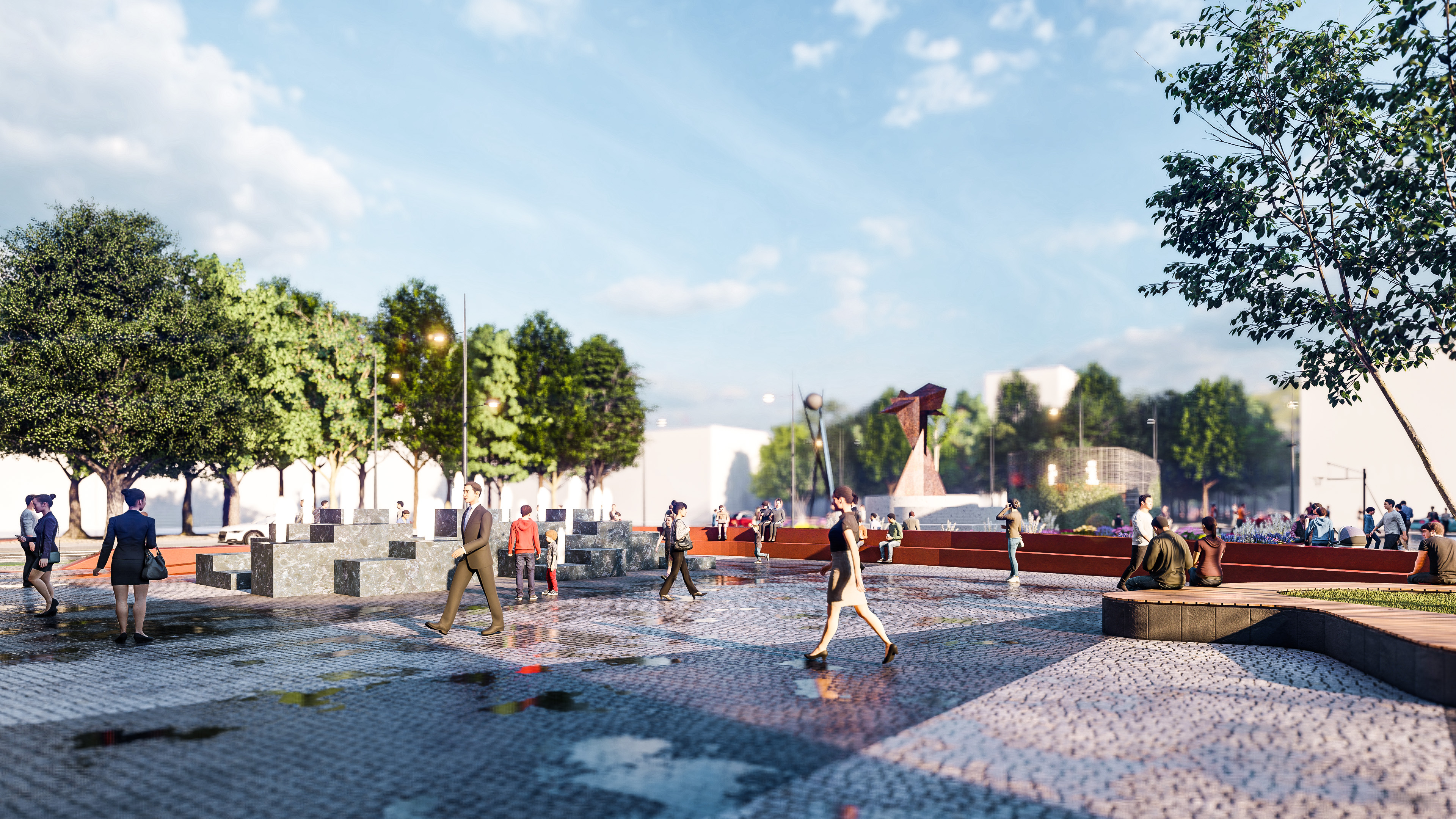City of Gjilan Central Square Revitalisation by Vizion Project - Architizer