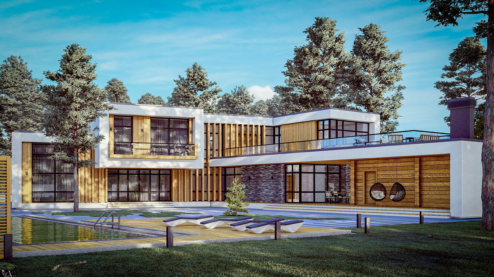 MODERN HIGH-TECH INDIVIDUAL HOUSE by Wizhevsky Architect - Architizer