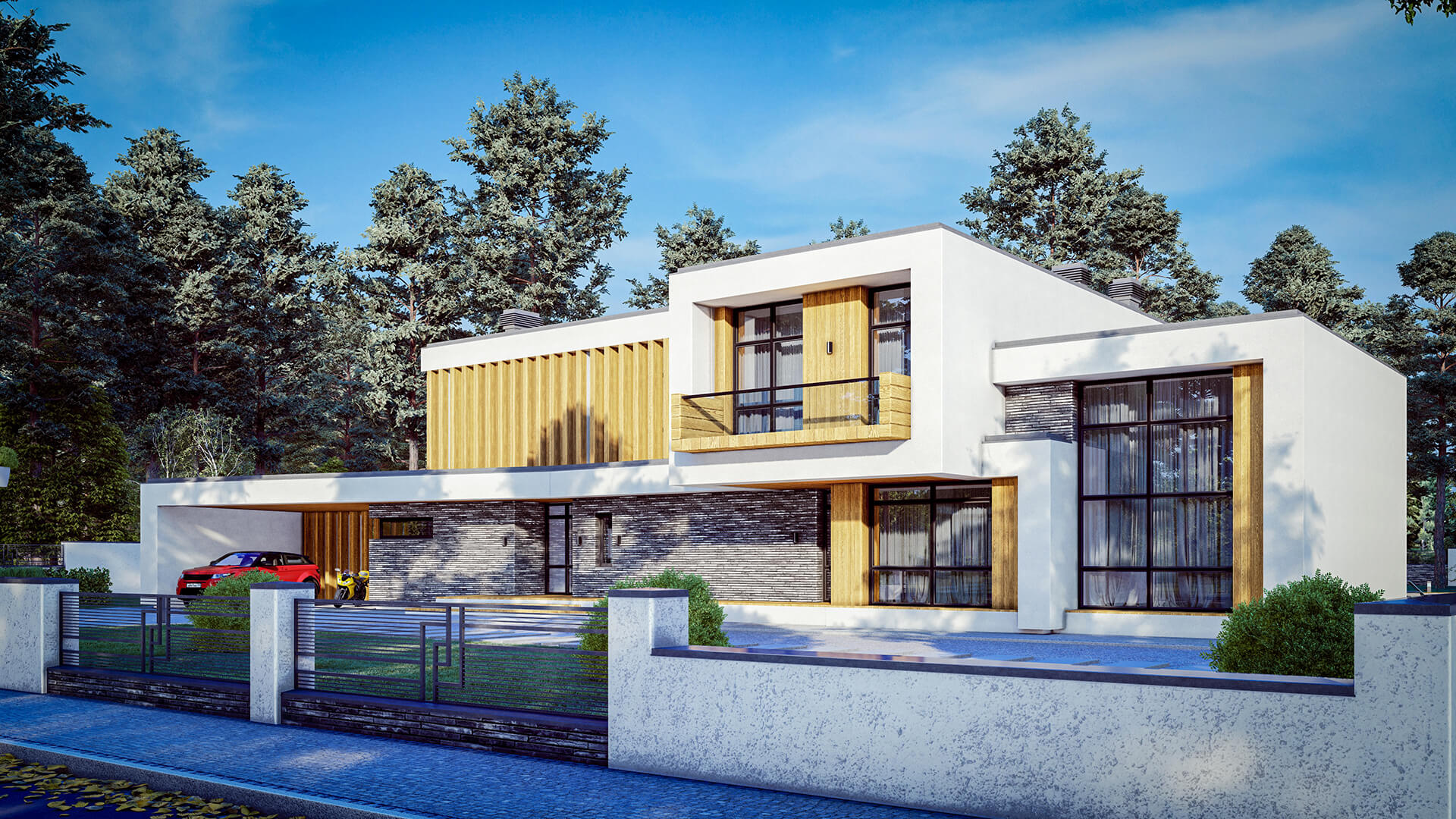 MODERN HIGH-TECH INDIVIDUAL HOUSE by Wizhevsky Architect - Architizer