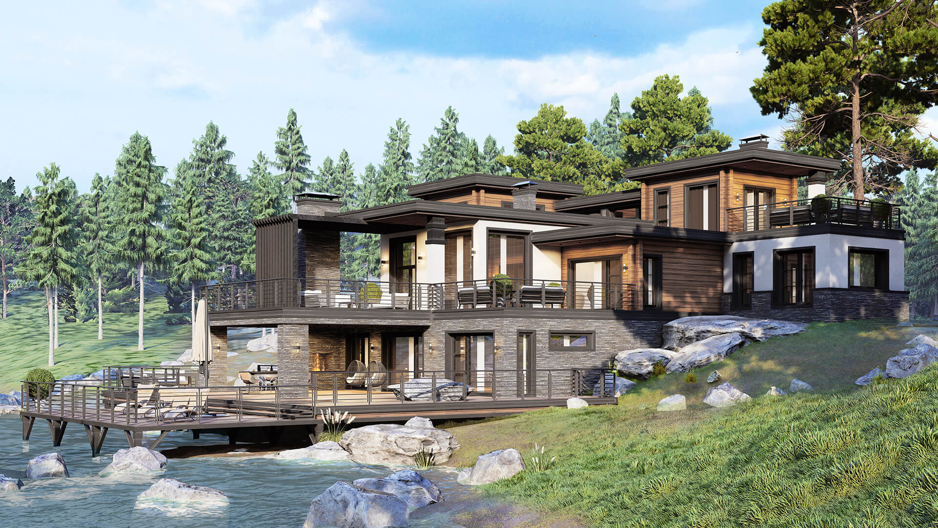 PRIVATE MODERN HOUSE by Wizhevsky Architect - Architizer