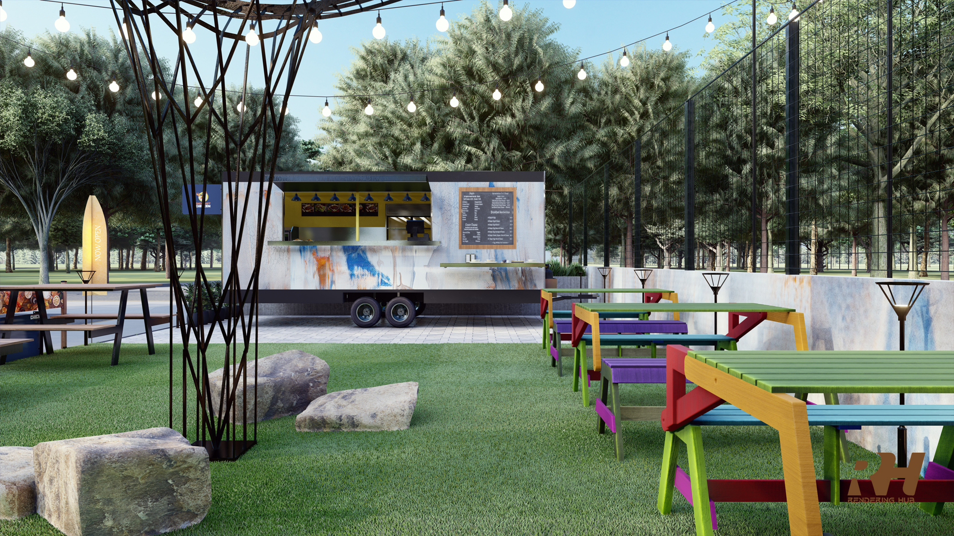 Open Air Restaurant by Rendering Hub - Architizer