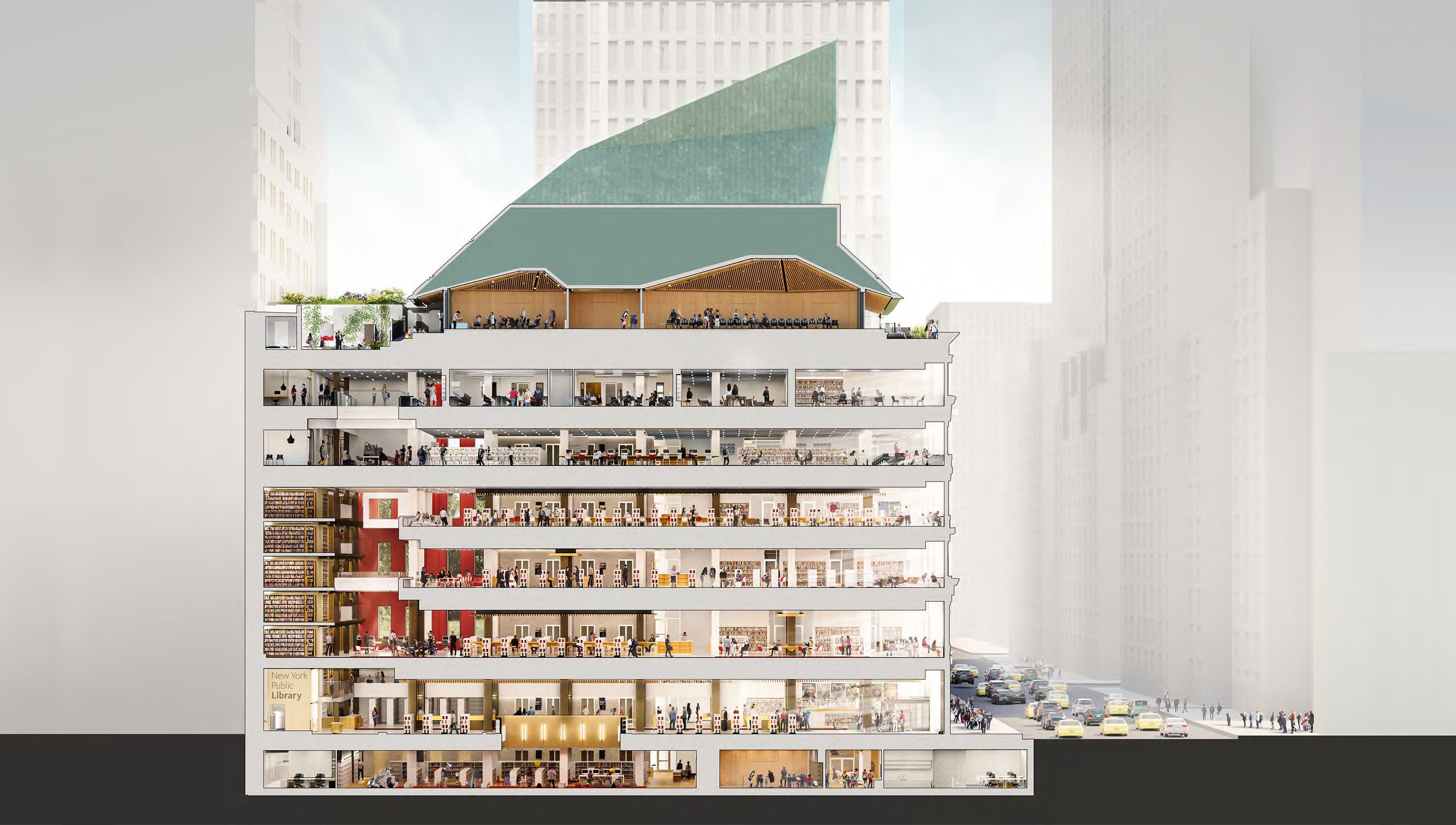 New York Public Library, The Stavros Niarchos Foundation Library (SNFL ...