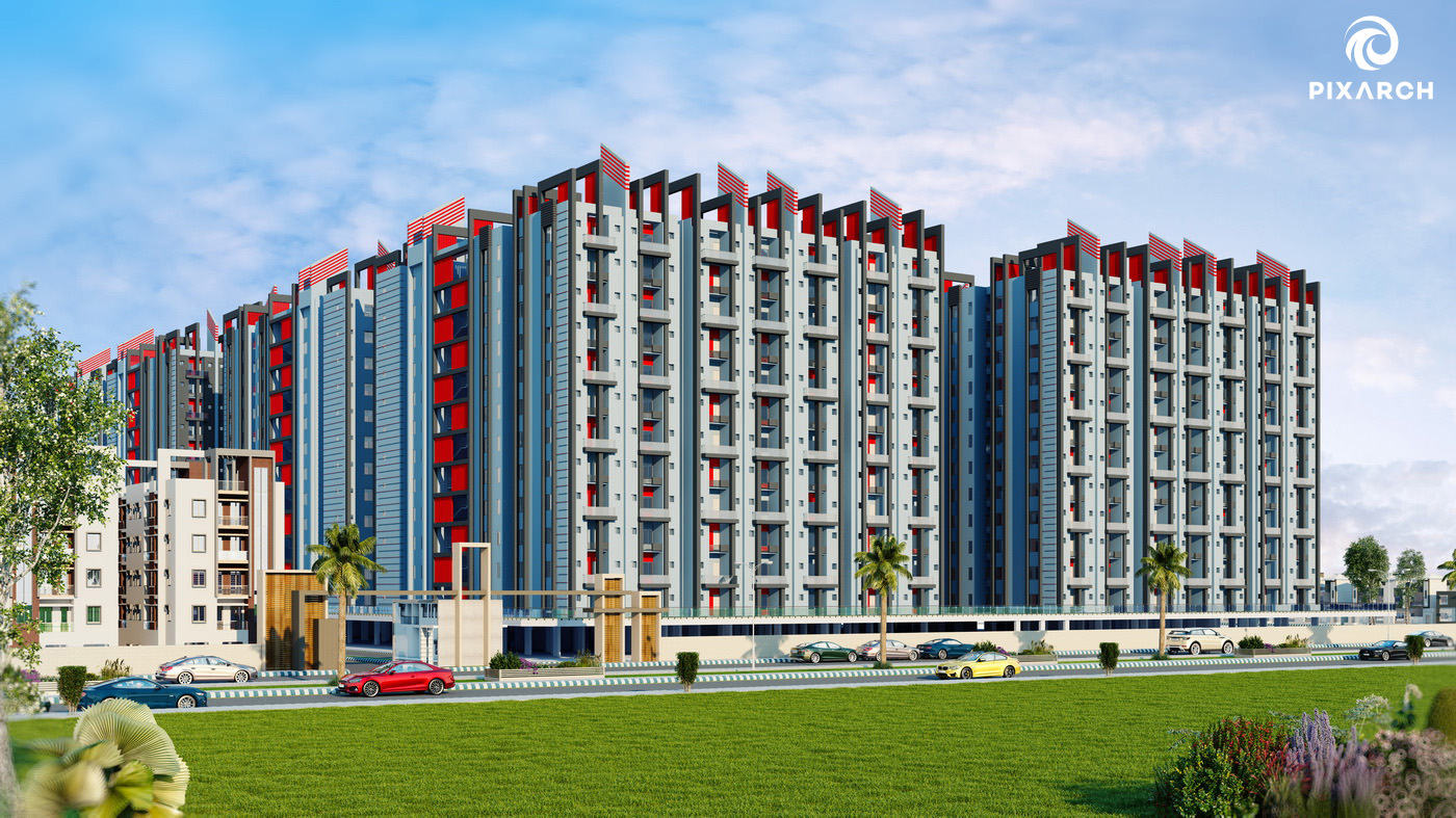 Al Ghafoor Grande City Surjani Visualized by Pixarch by Pixarch 3D ...