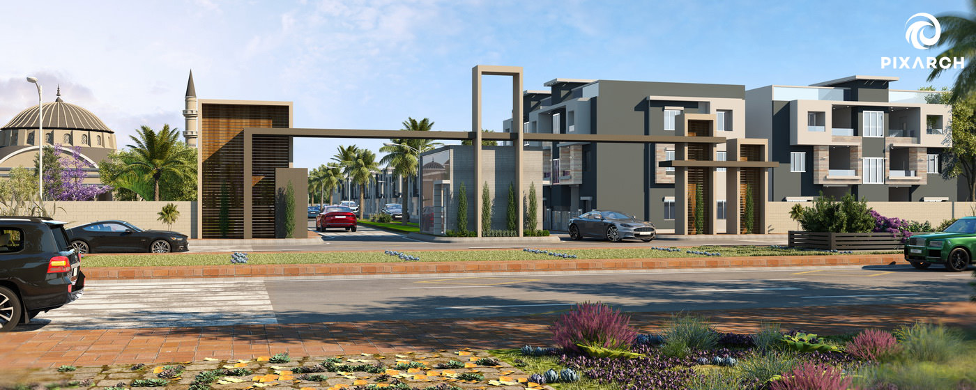 Al Ghafoor Grande City Surjani Visualized by Pixarch by Pixarch 3D ...