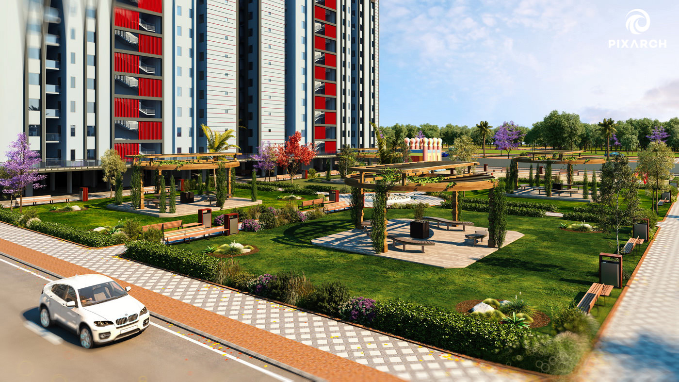 Al Ghafoor Grande City Surjani Visualized by Pixarch by Pixarch 3D ...