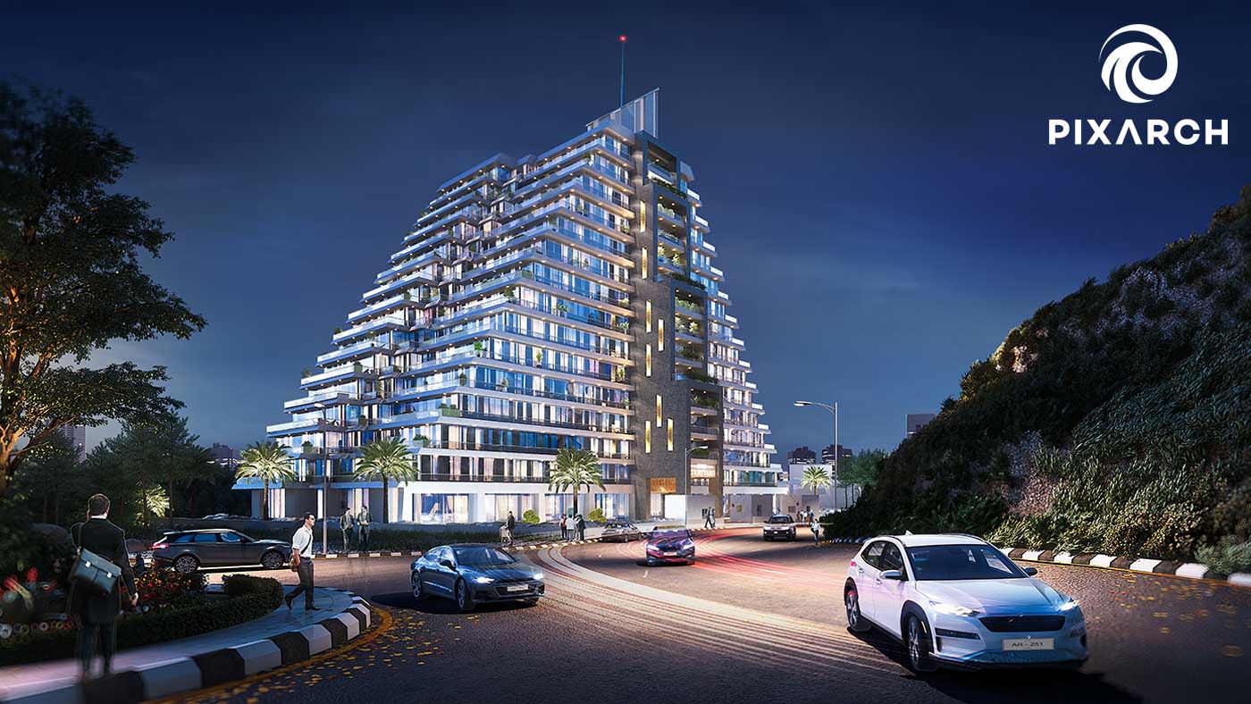 River Courtyard Visualized by Pixarch by Pixarch 3D Architectural ...