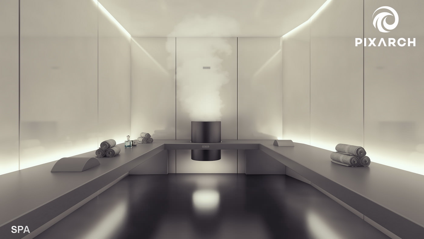 River Courtyard Visualized by Pixarch by Pixarch 3D Architectural ...