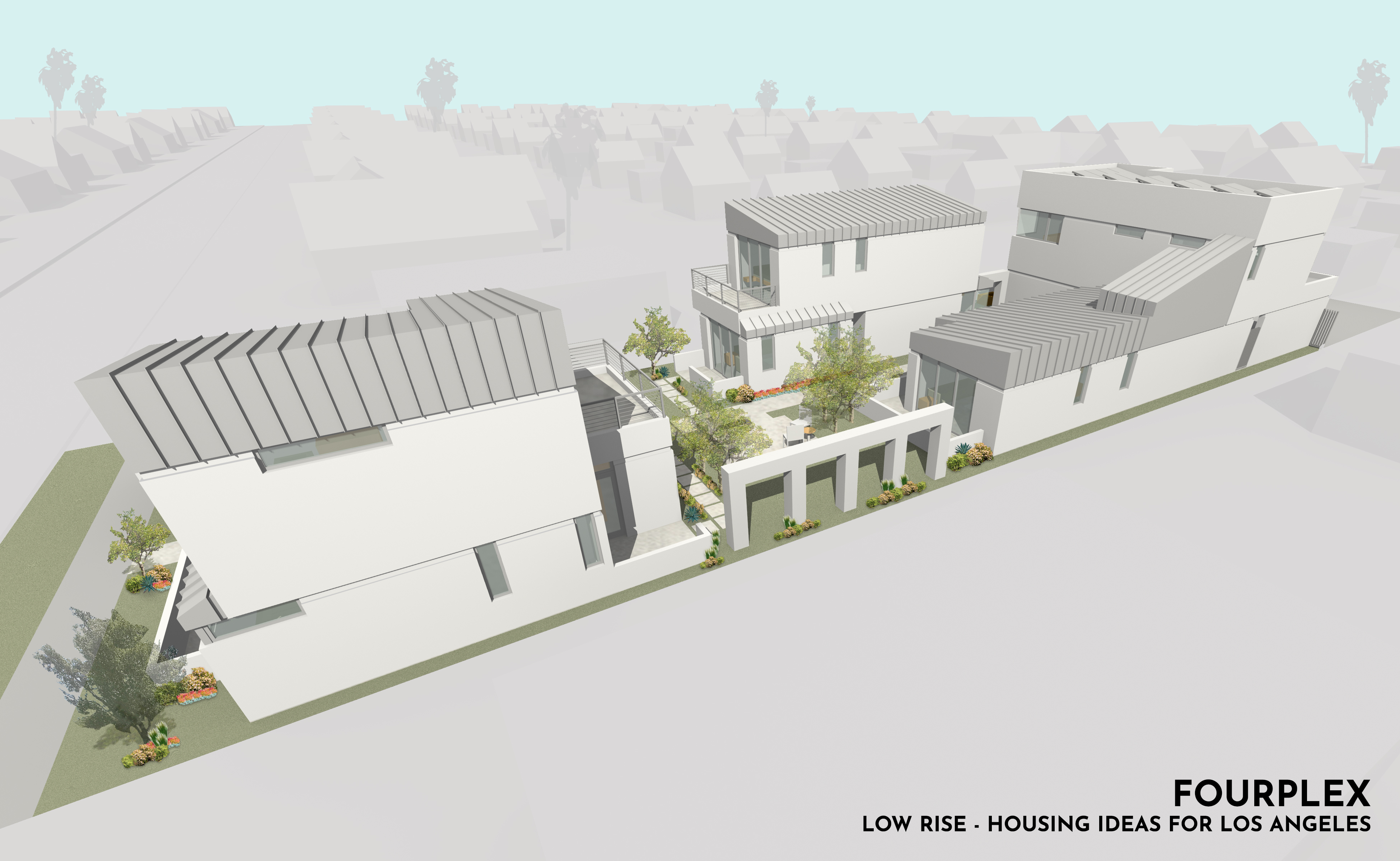 Low Rise L.A. - Fourplex Development by AOS works : architecture ...