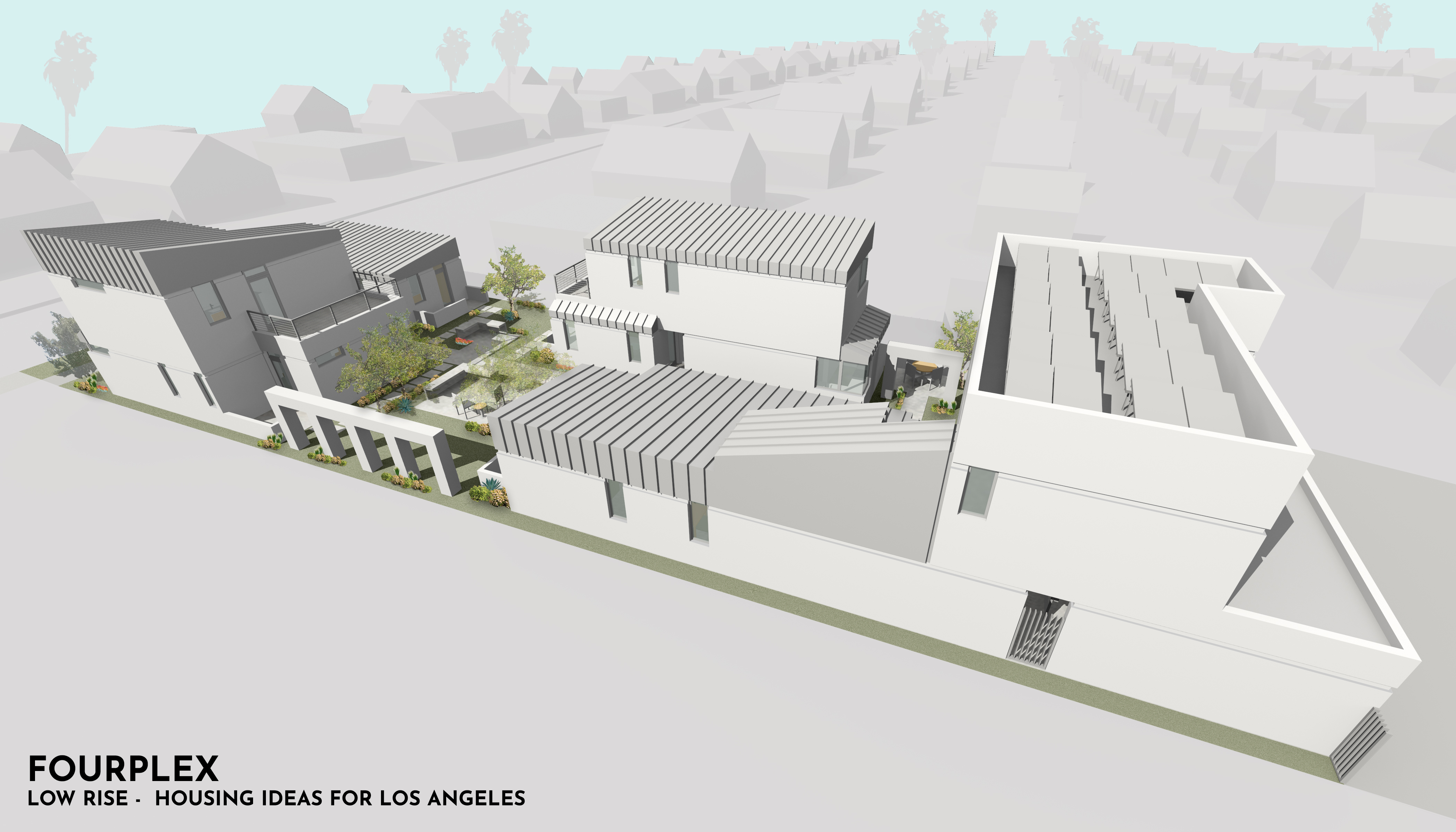 Low Rise L.A. - Fourplex Development by AOS works : architecture ...