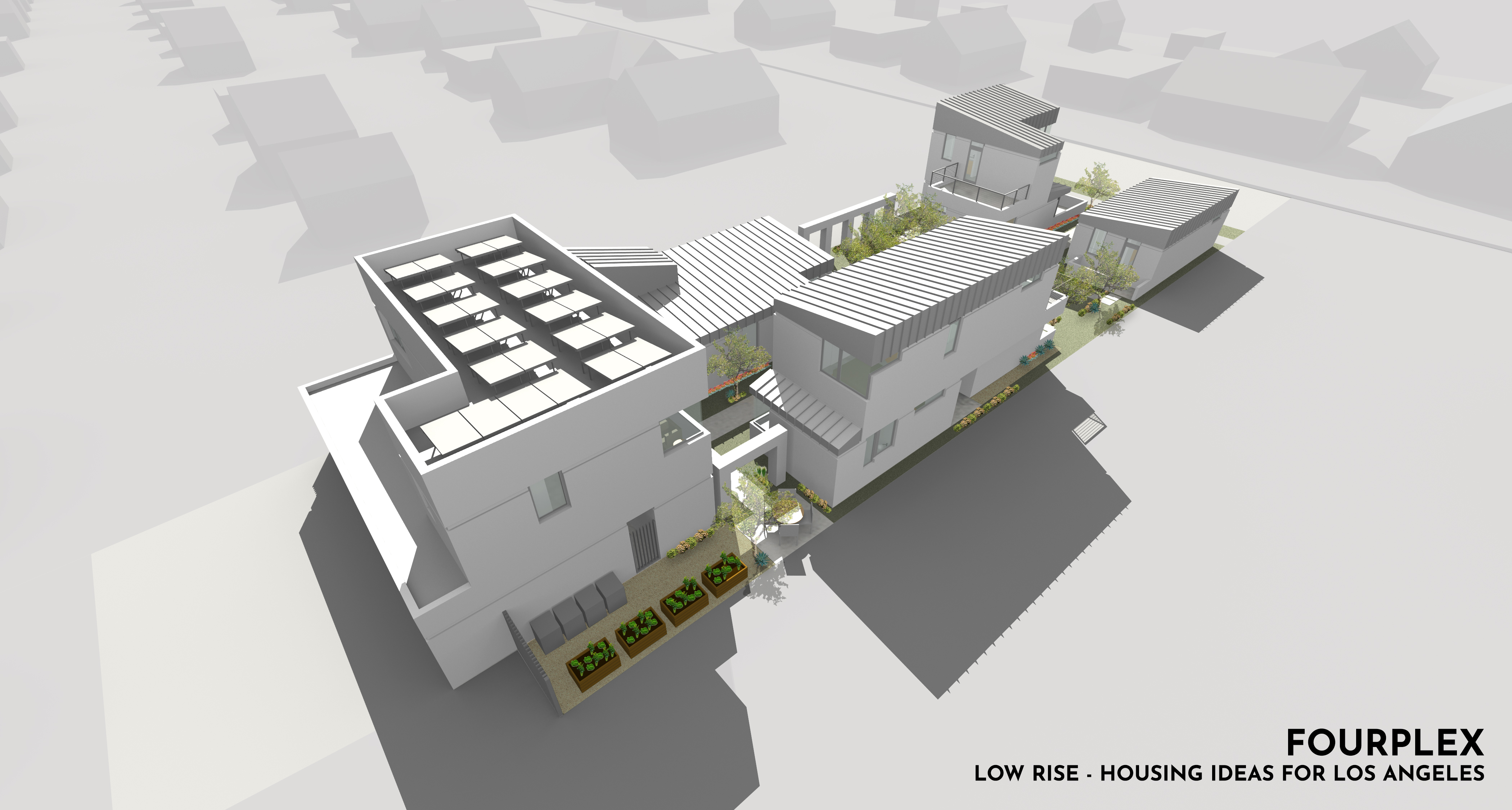 Low Rise L.A. - Fourplex Development by AOS works : architecture ...