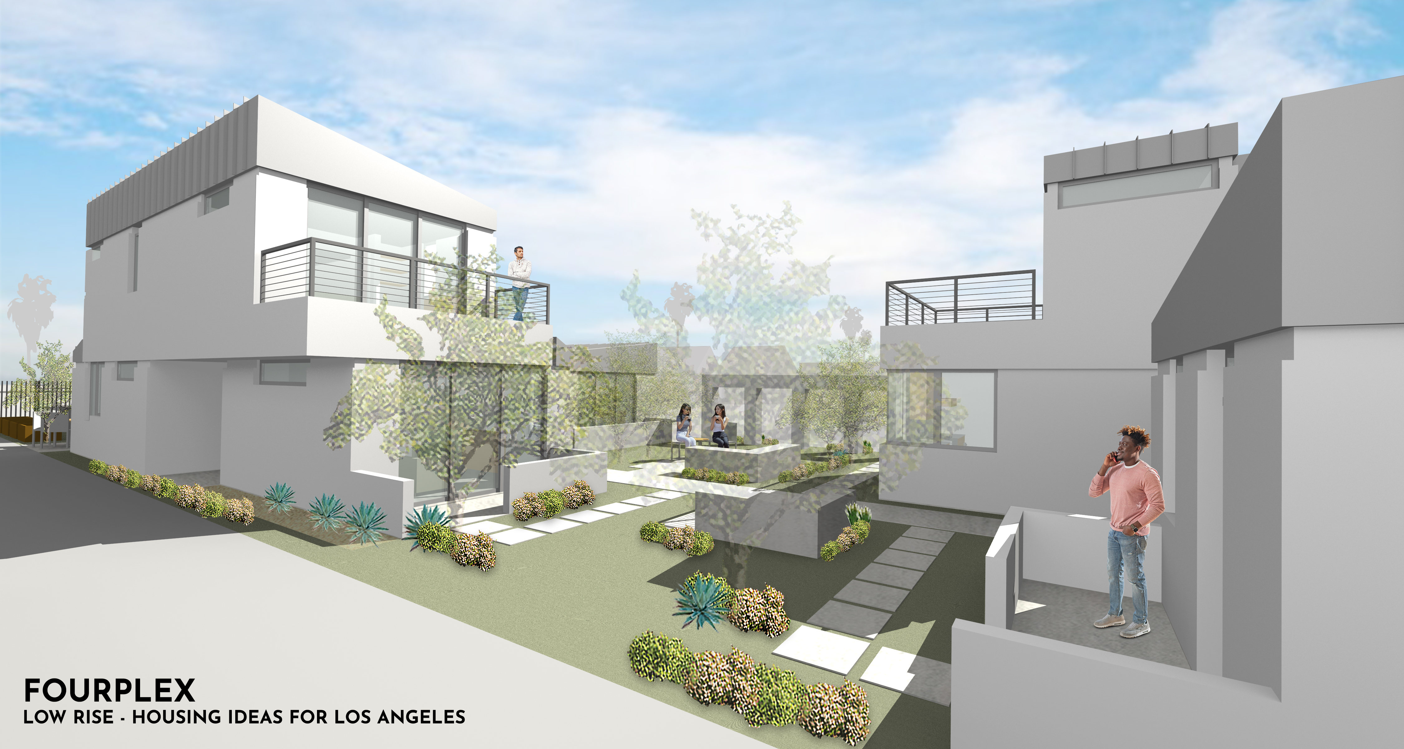 Low Rise L.A. - Fourplex Development by AOS works : architecture ...
