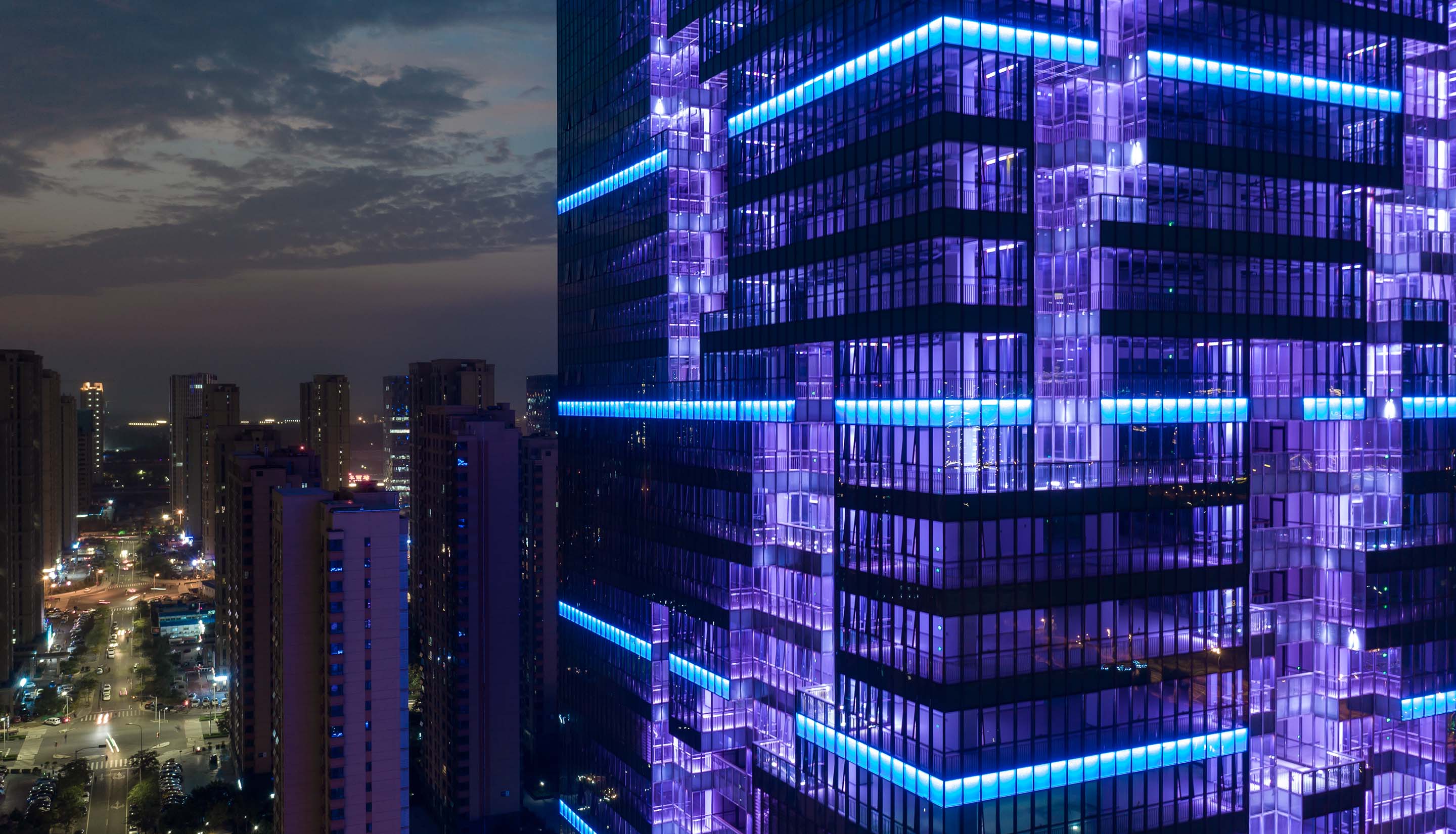 HuiJin International Financial Center, Jinan by Puri Lighting Design ...