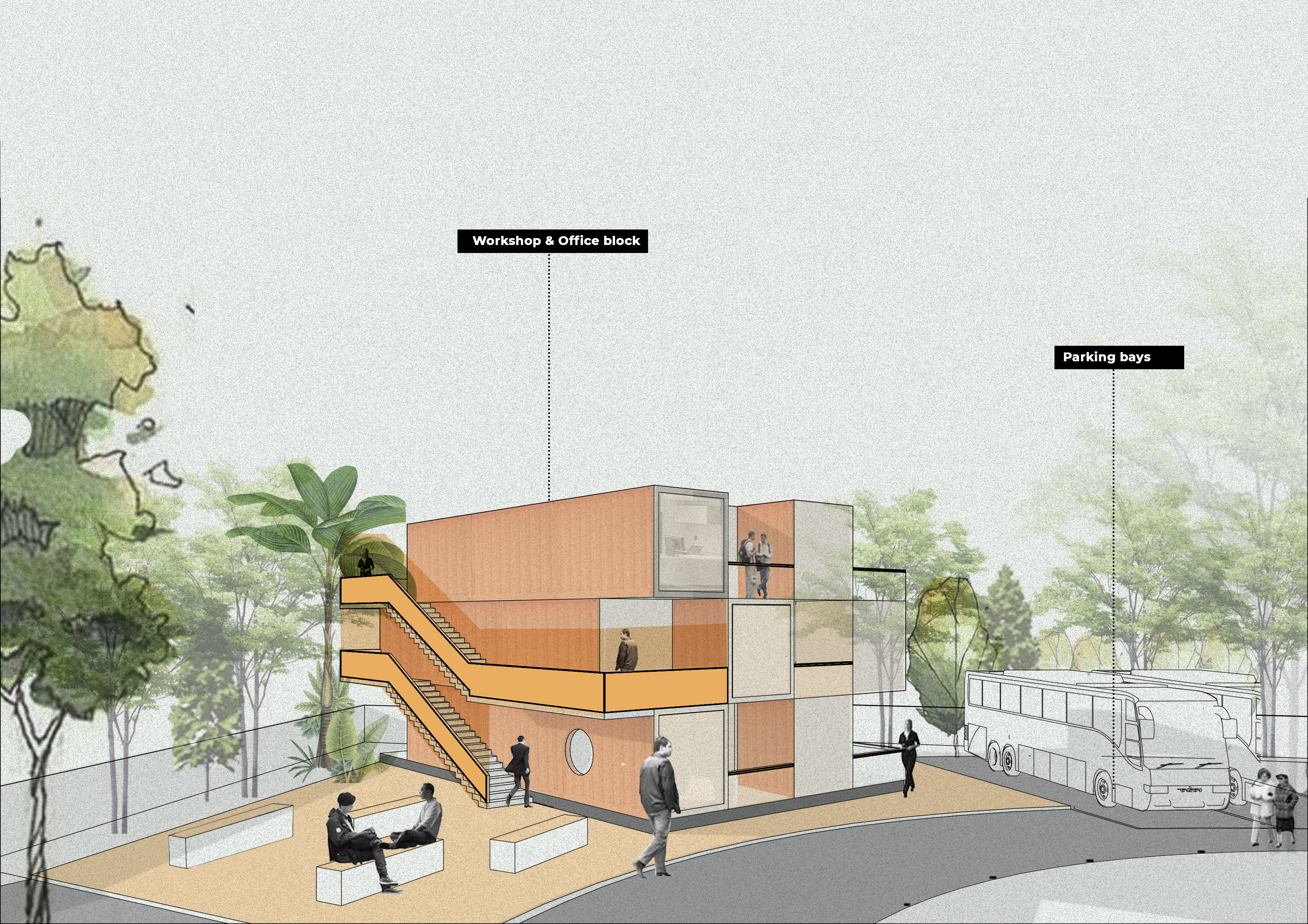 Electric Bus Terminus by Liminal Design Studio - Architizer