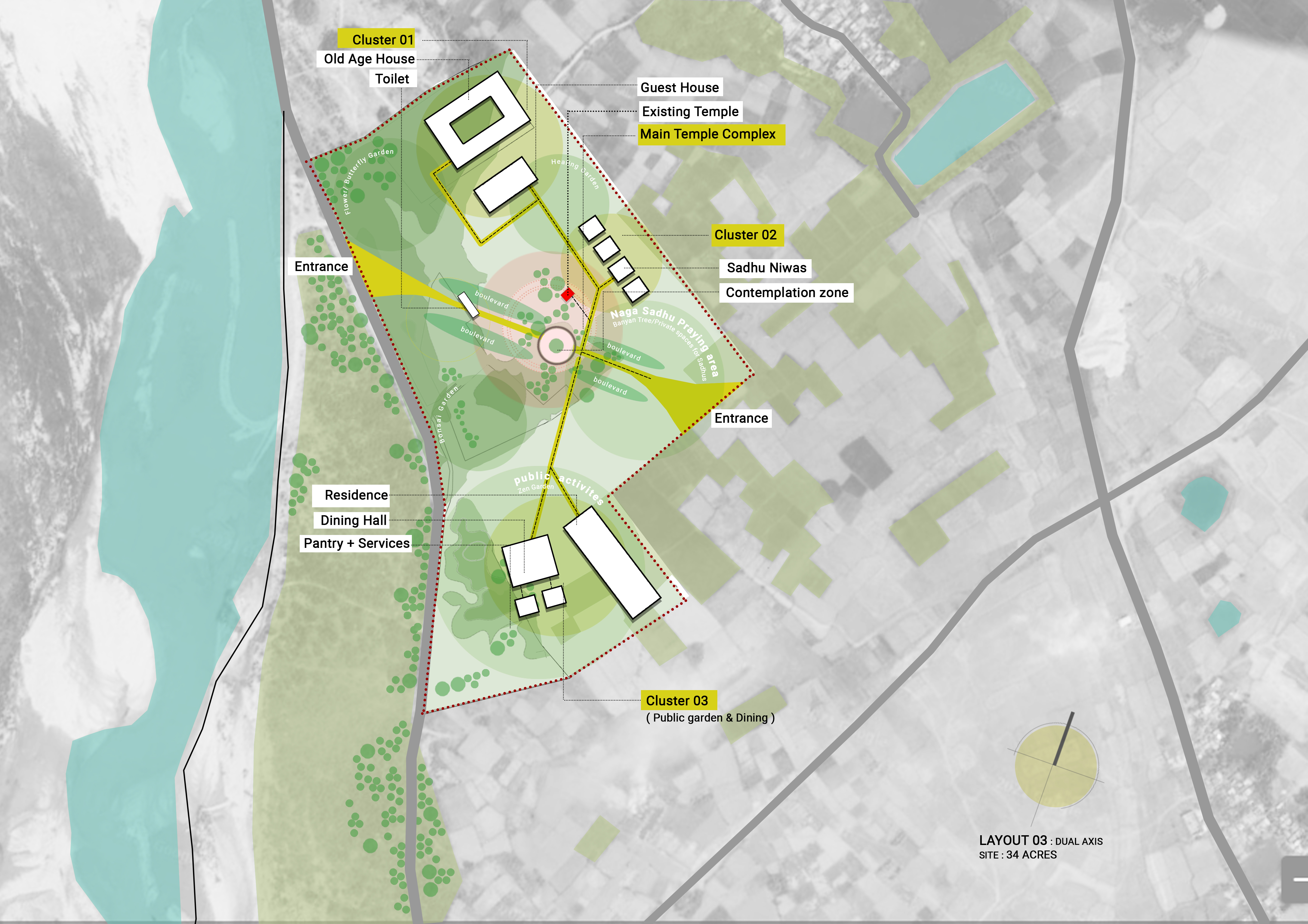 SBM Ashram Master planning by Liminal Design Studio - Architizer