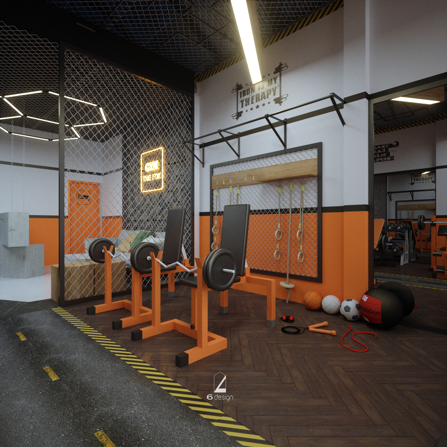 GYM DESIGN THIẾT KẾ PHÒNG TẬP PRIVATE GYM TUỆ TĨNH by 6Design - Architizer