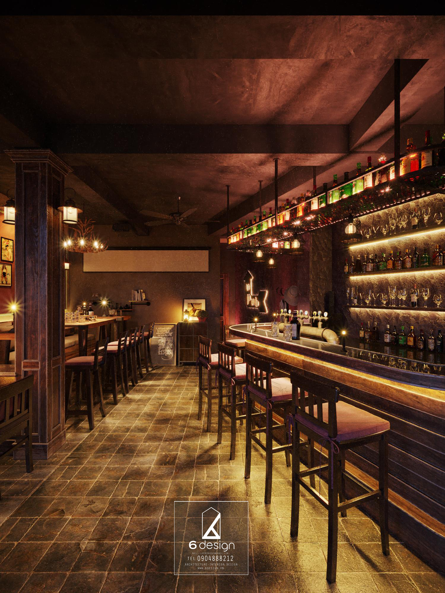 Pub Design THIẾT KẾ QUÁN PUB HẠ LONG by 6Design - Architizer