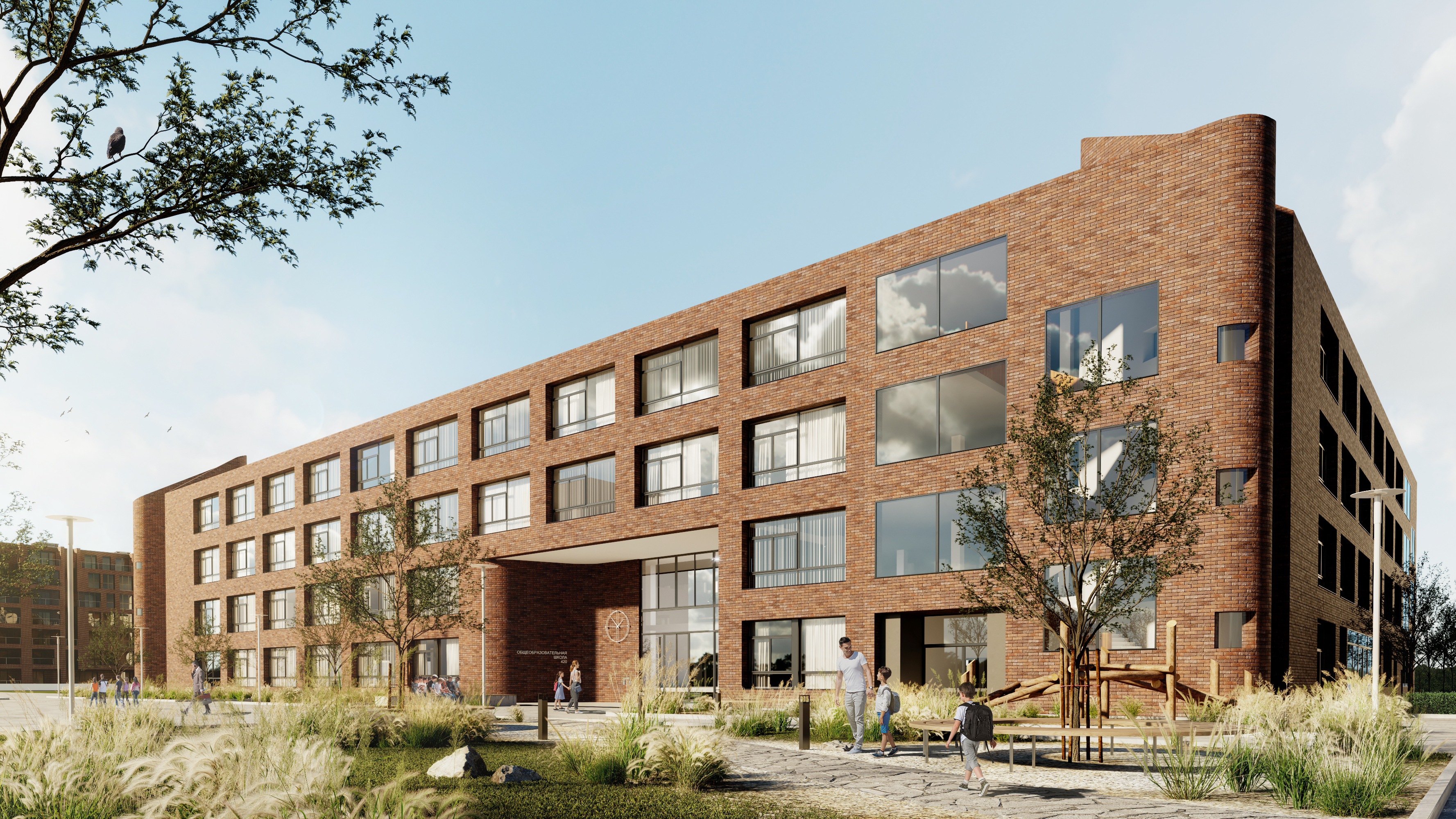 Residential district school by Brusnika - Architizer